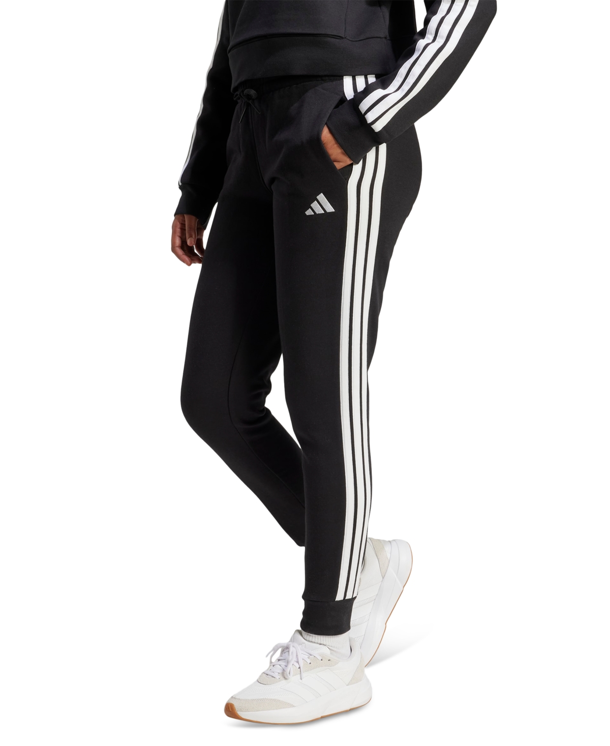 Click here for adidas Womens Essentials Three Stripes Fleece Slim... prices