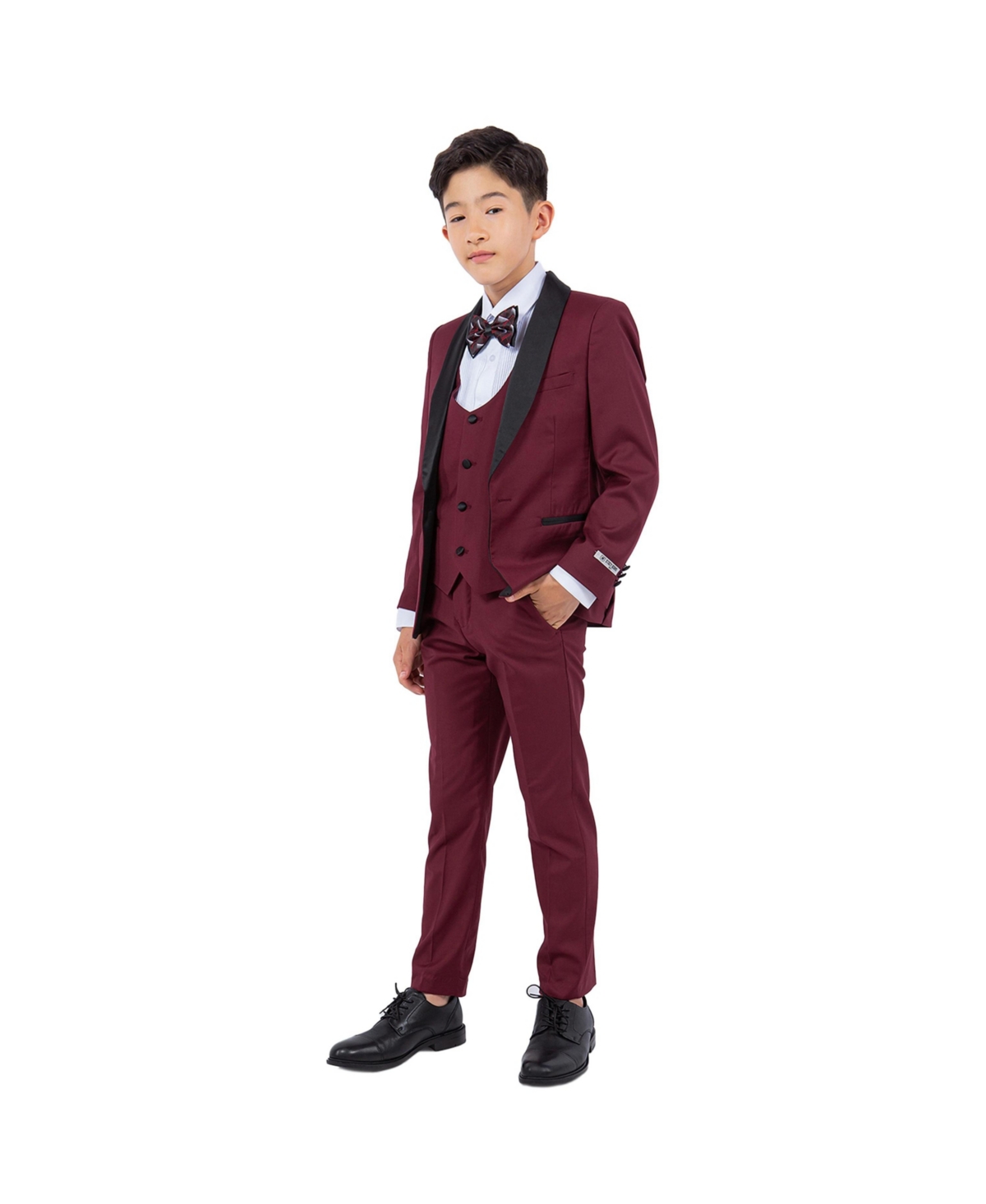 Click here for Stacy Adams Big Boys 5 Pc Tuxedos - Burgundy prices