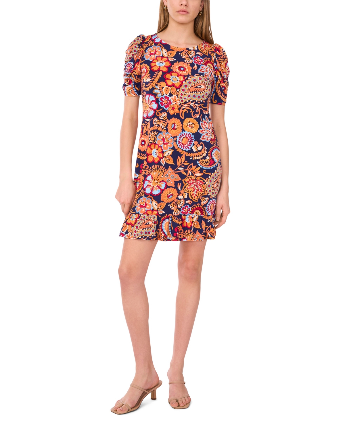 Click here for Msk Petite Short-Sleeve Jersey Shift Dress - Butte... prices