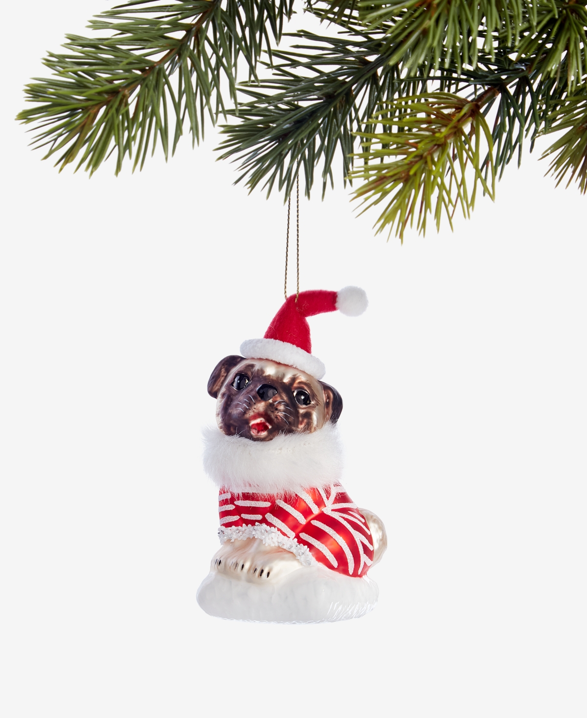 Click here for Holiday Lane Pets Santa Pug Ornament  Macys Exclus... prices