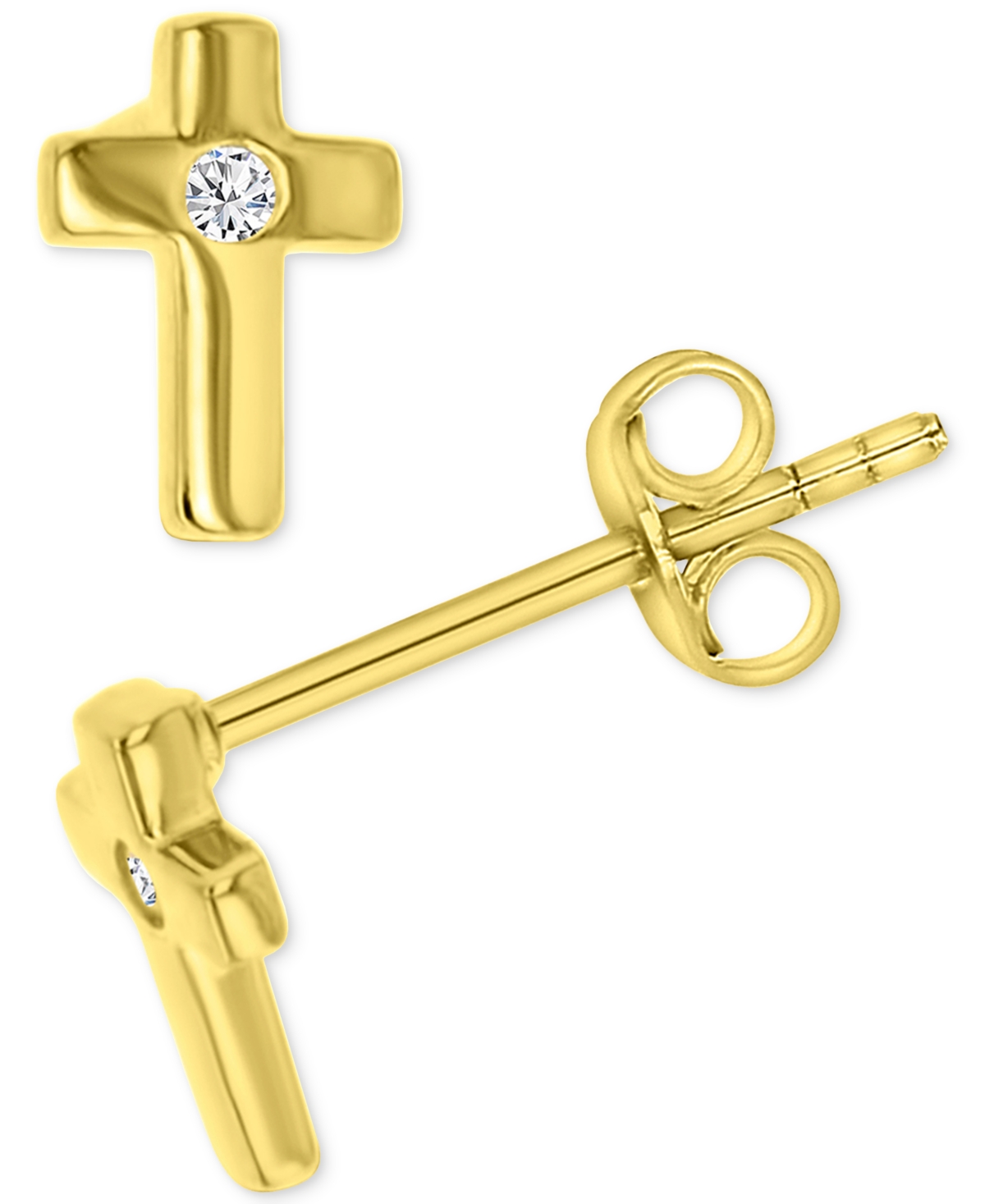 Click here for 2-Piece Set Cubic Zirconia Cross & Cross-in-Heart... prices