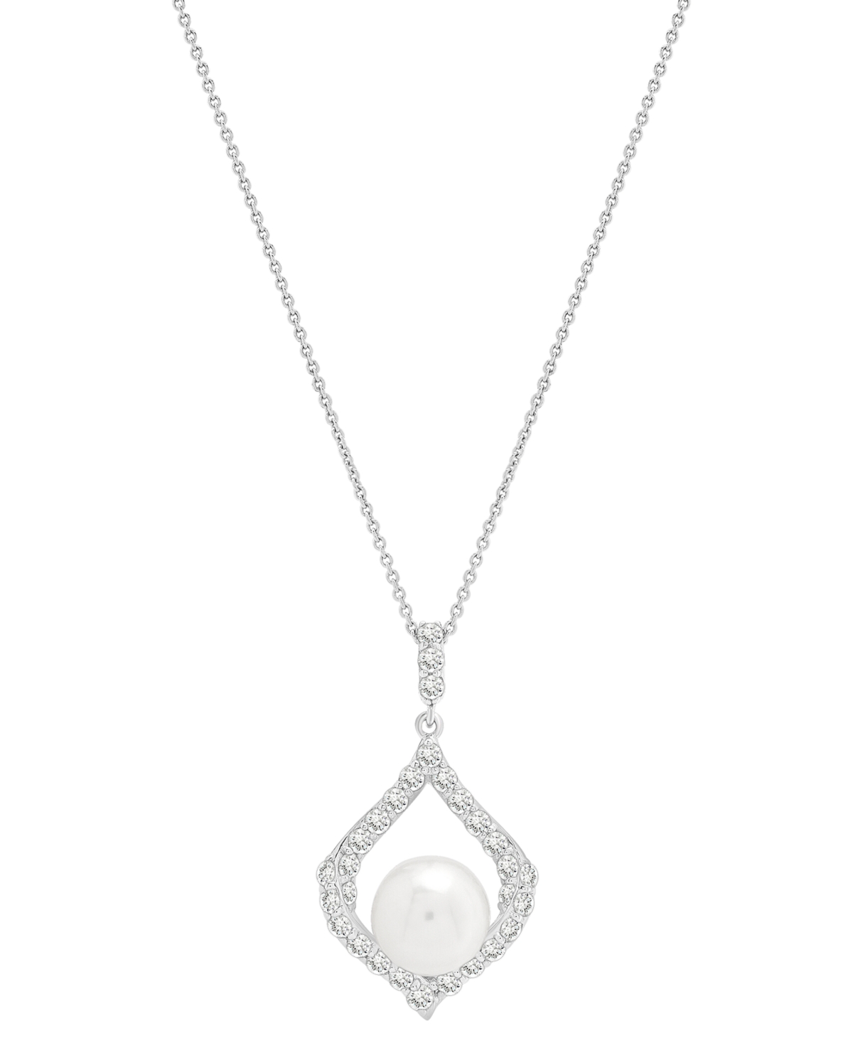 Click here for Cultured Freshwater Pearl (8mm) & Lab Grown White... prices