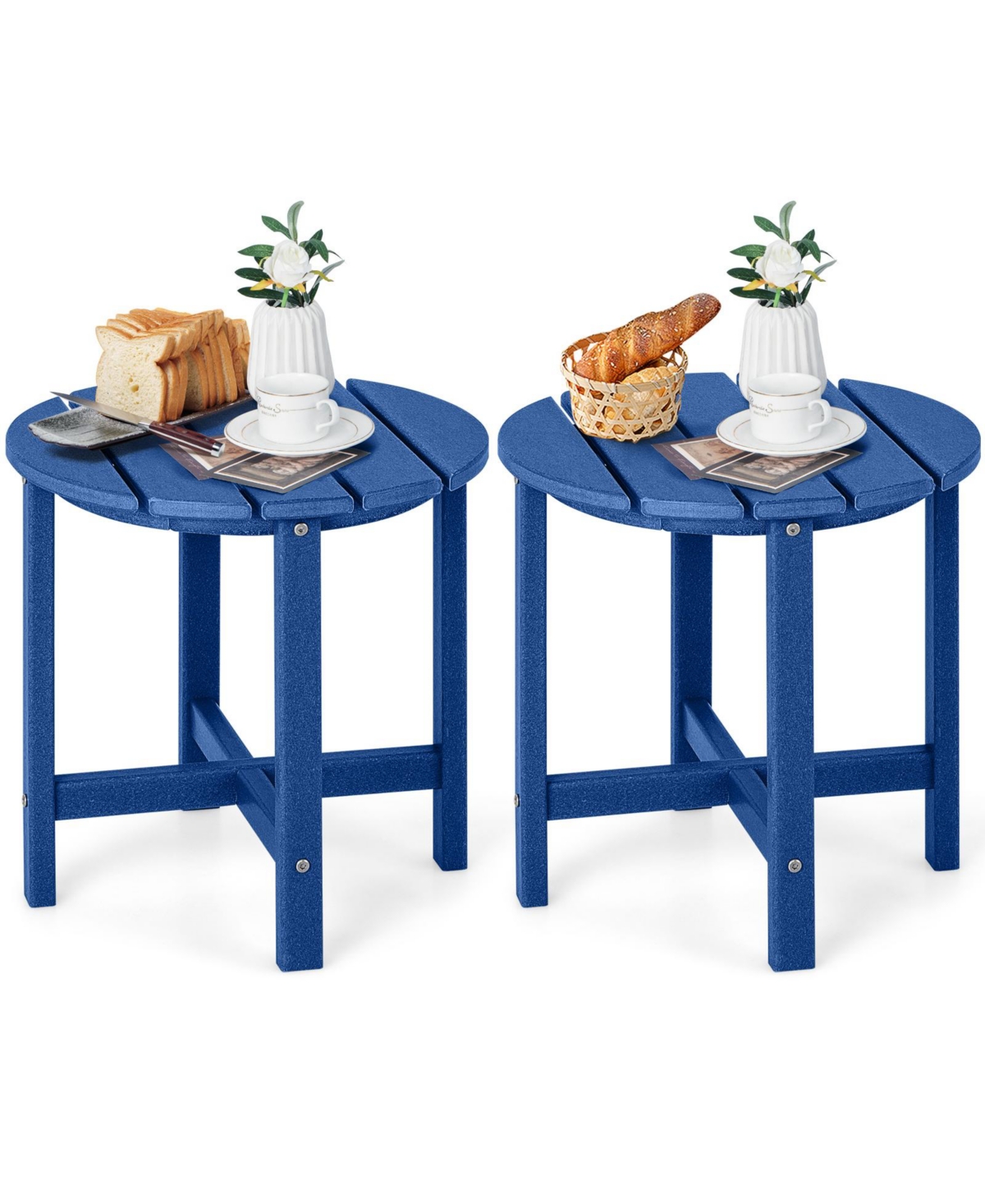 Click here for Set of 2 Round Weather-Resistant Adirondack Side T... prices