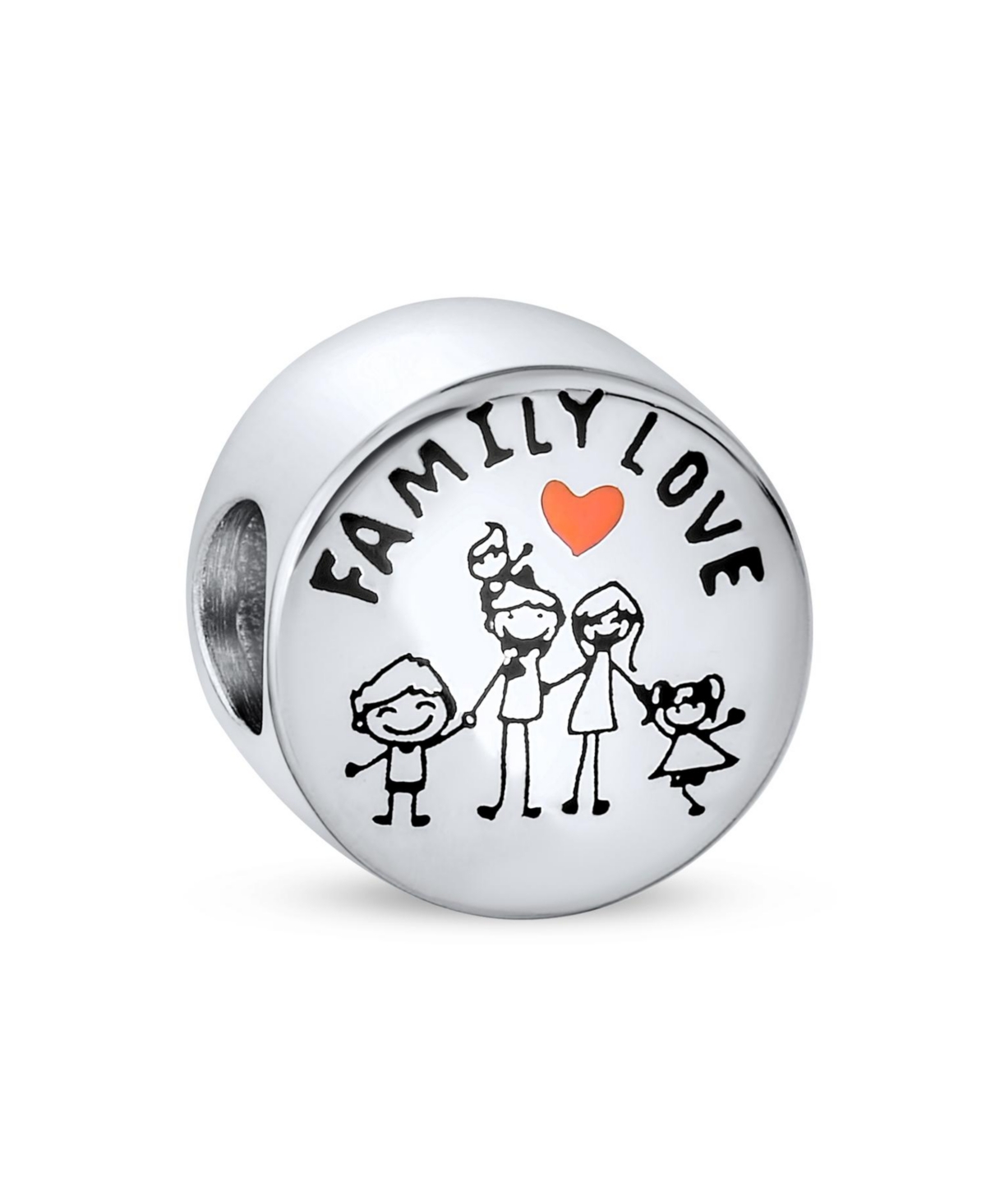 Click here for Bling Jewelry Cartoon Stick Figures Family Love Ch... prices
