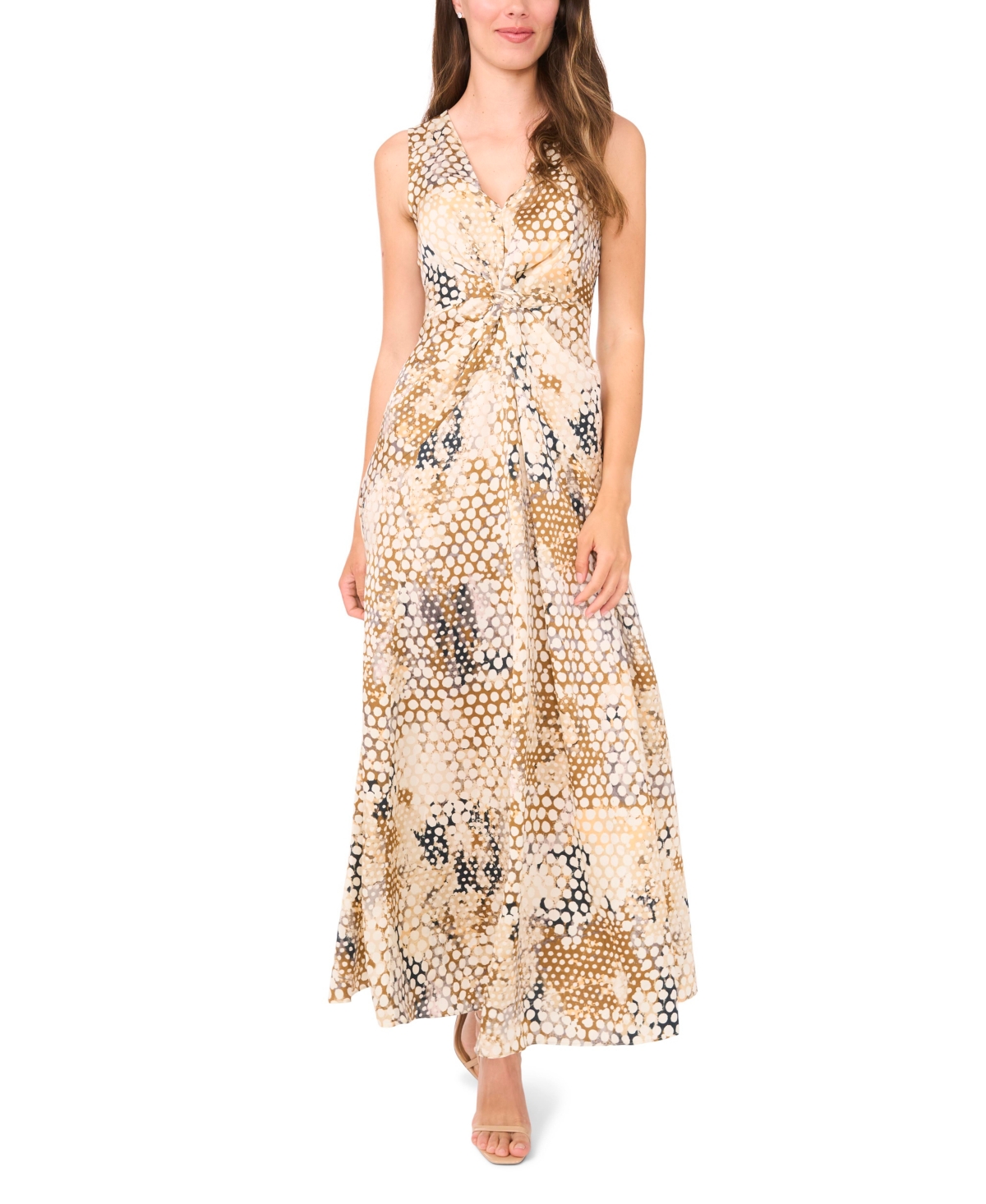 Click here for 1.state Womens Sleeveless Knot Front Chiffon Maxi... prices