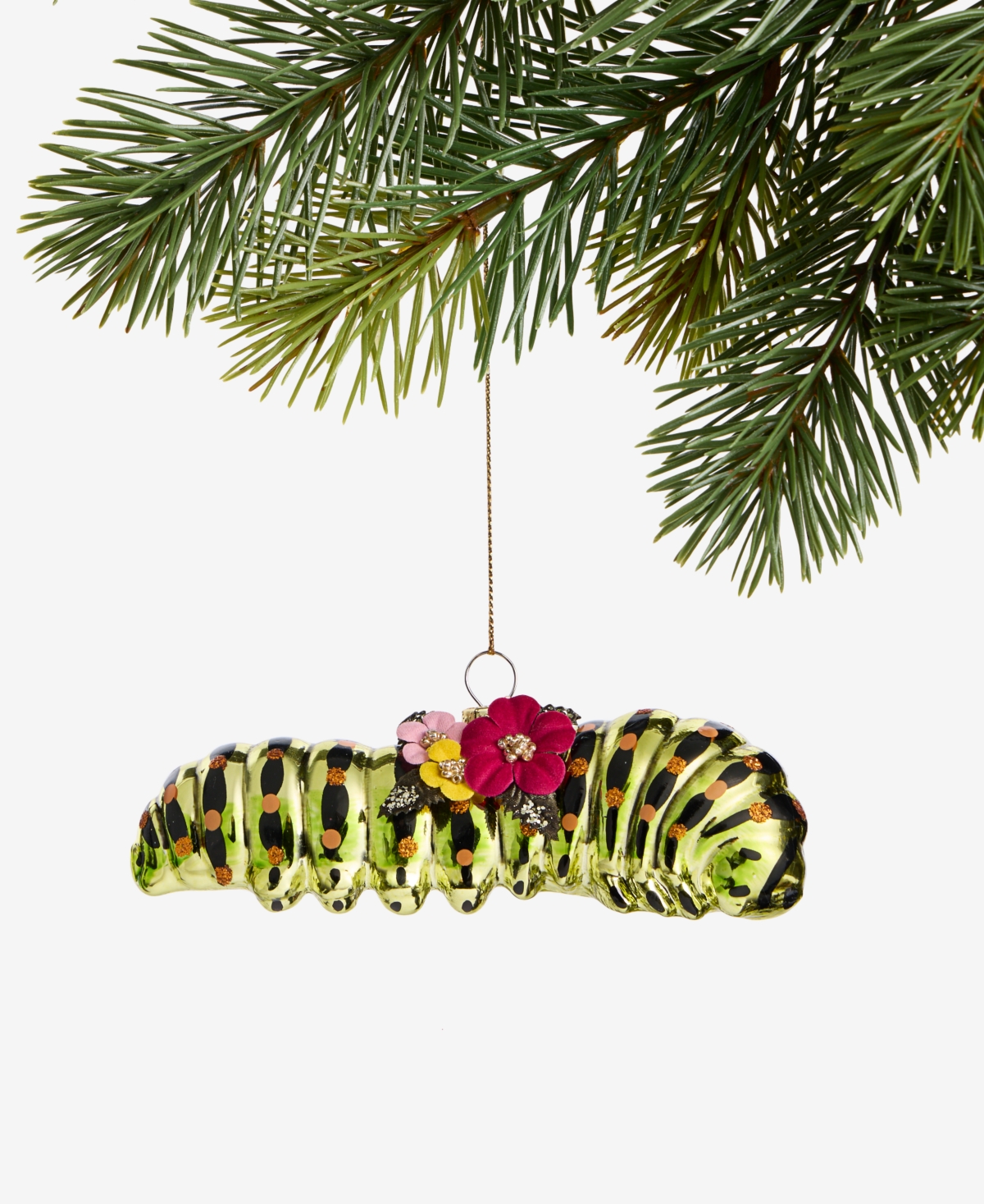 Click here for Holiday Lane Enchanted Forest Glass Caterpillar Or... prices