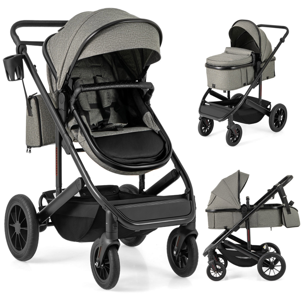 Click here for Slickblue Toddler 3-in-1 Folding Convertible Newbo... prices
