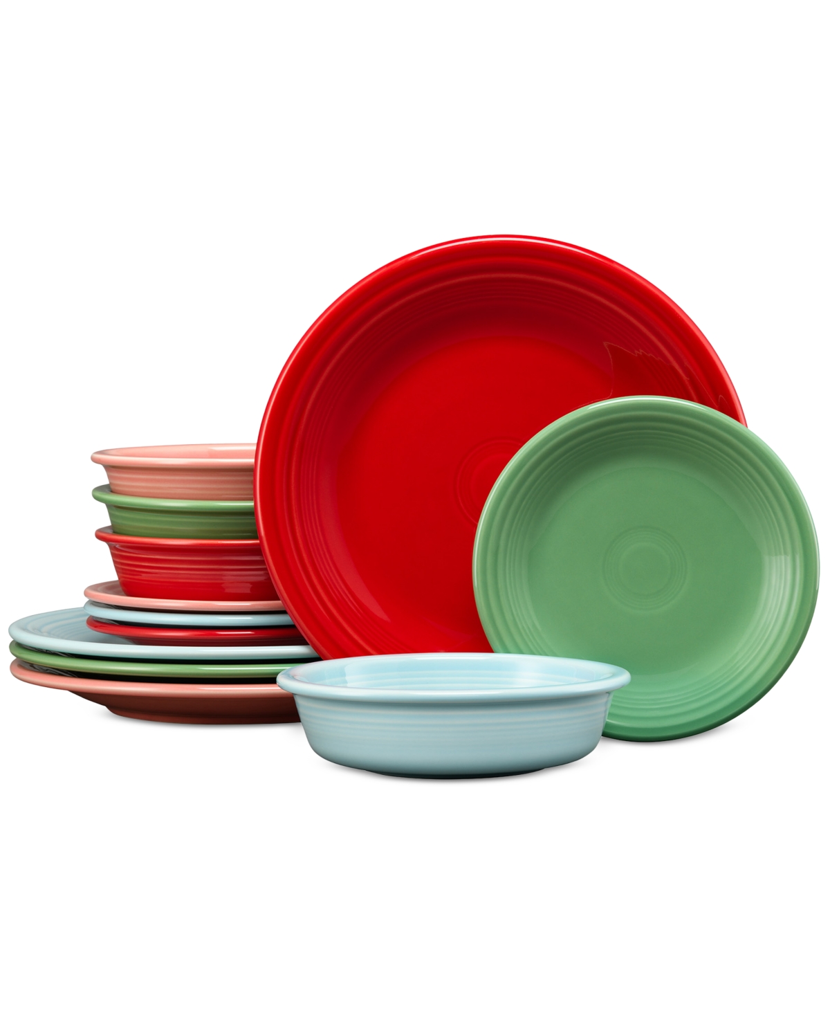 Click here for Fiesta Peppermint Frost Classic Rim 12-Pc. Dinnerw... prices