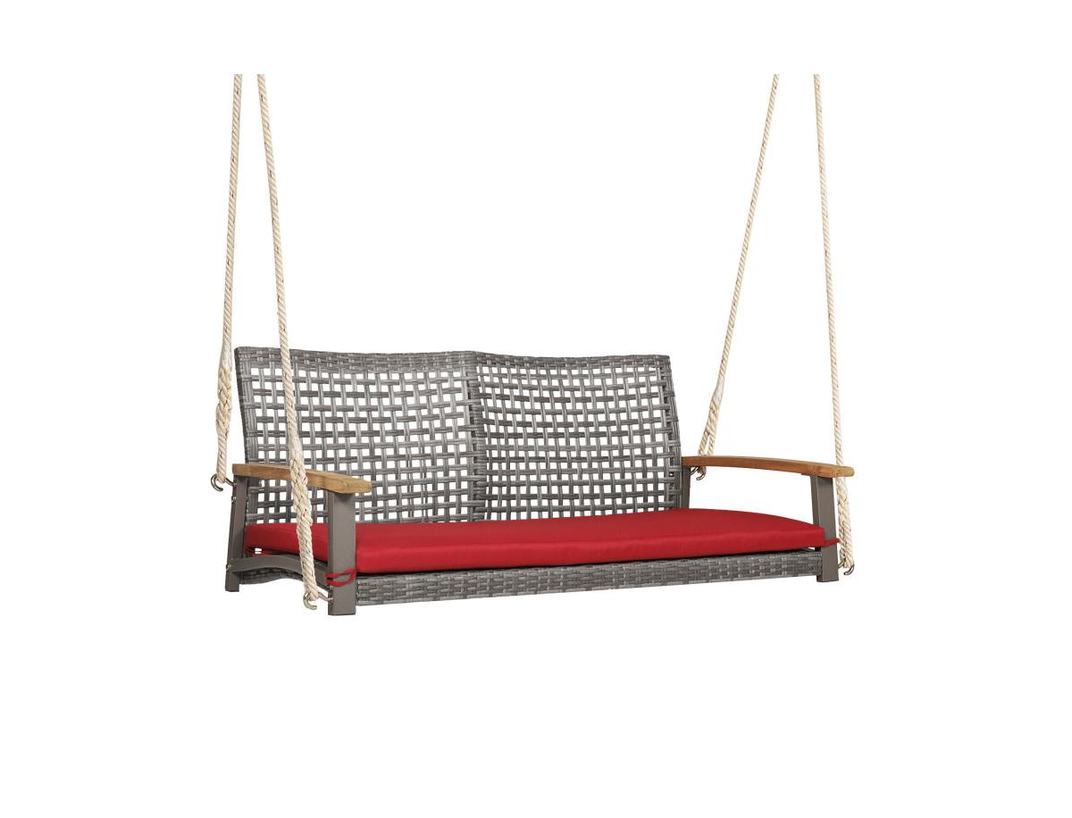 Click here for Slickblue 2-Person Patio Wicker Hanging Swing Chai... prices