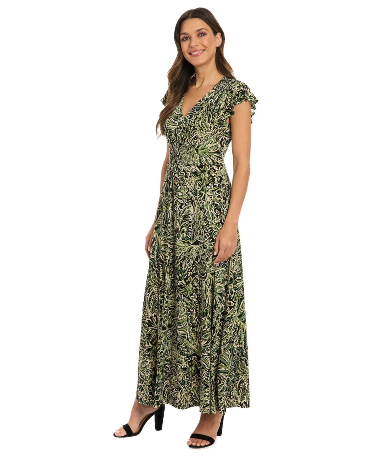 Click here for London Times Petites Printed Jersey Long Fit & Fla... prices