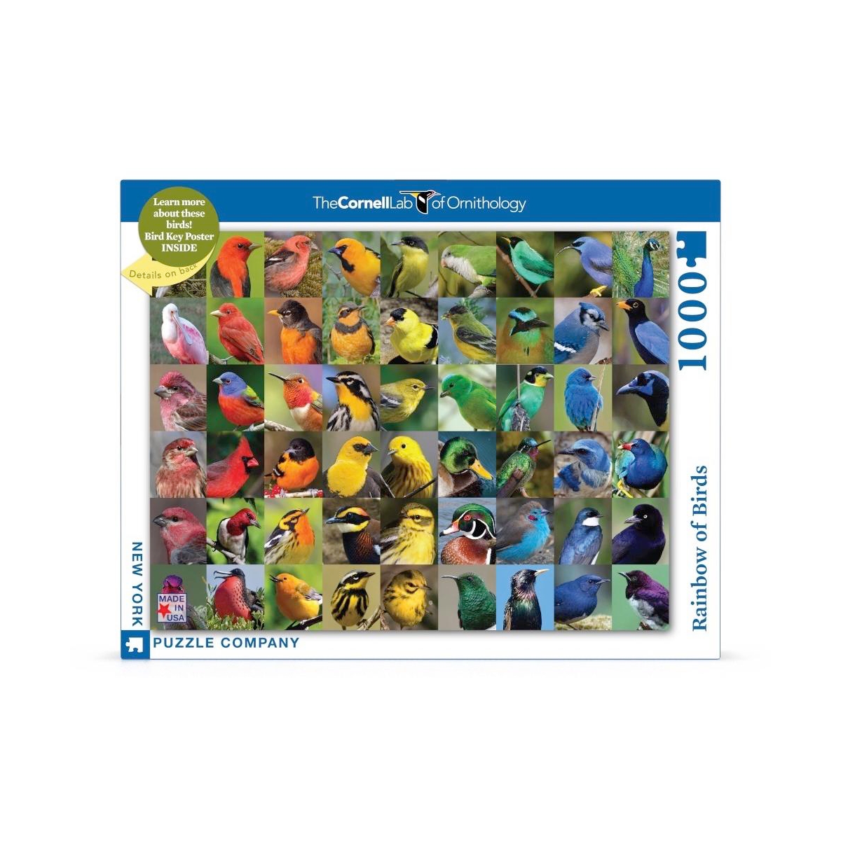 Click here for New York Puzzle Company Rainbow of Birds 1000 Piec... prices