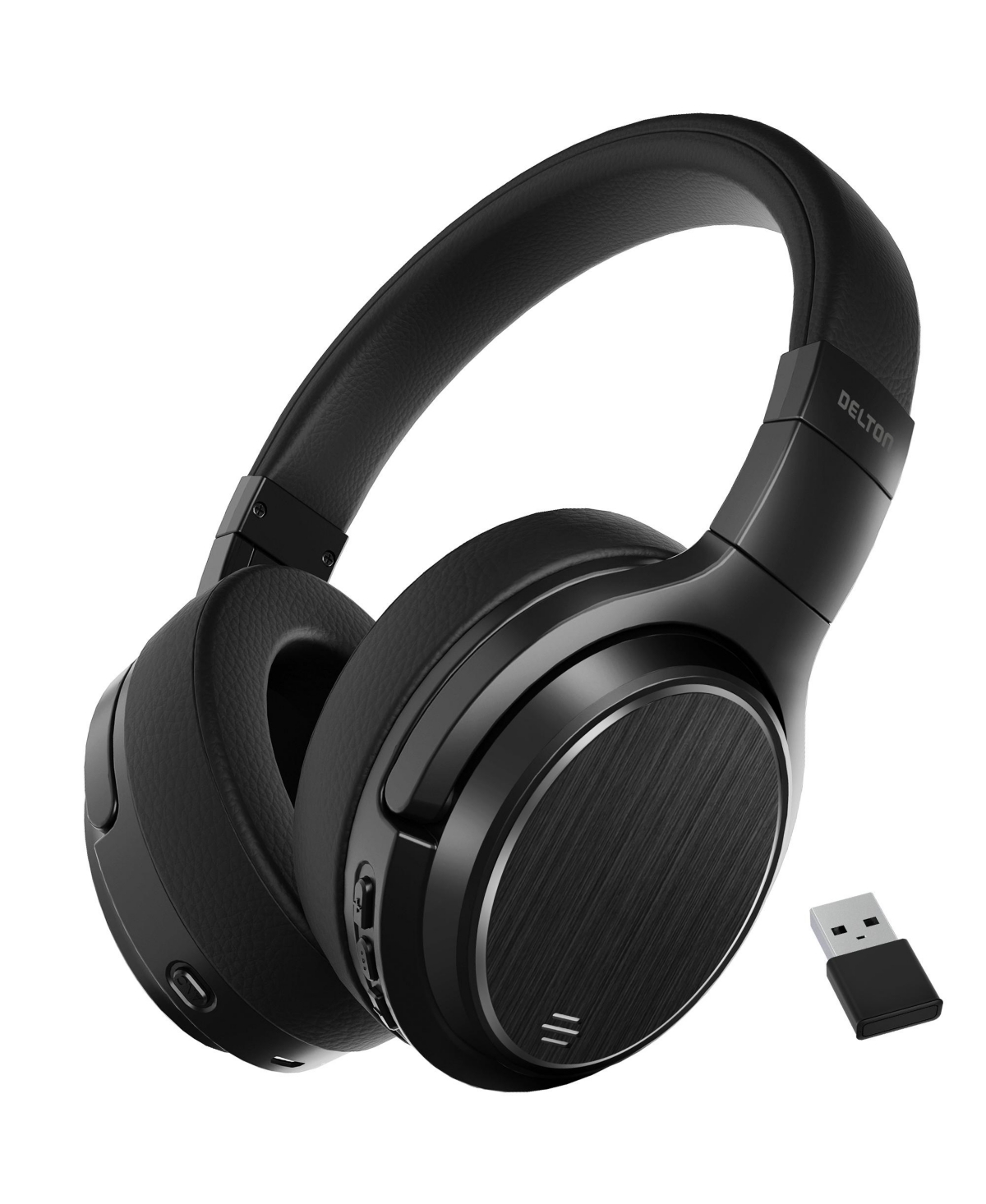 Delton M101D Active Noise Canceling Bluetooth Headphones   Wireless Over Ear Bluetooth Headsets with Microphone  Ergonomic Design and Comfort Fit Ear
