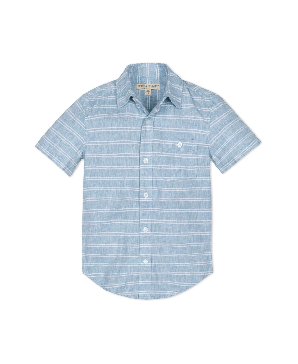 Click here for Hope & Henry Boys Linen Short Sleeve Button Down S... prices
