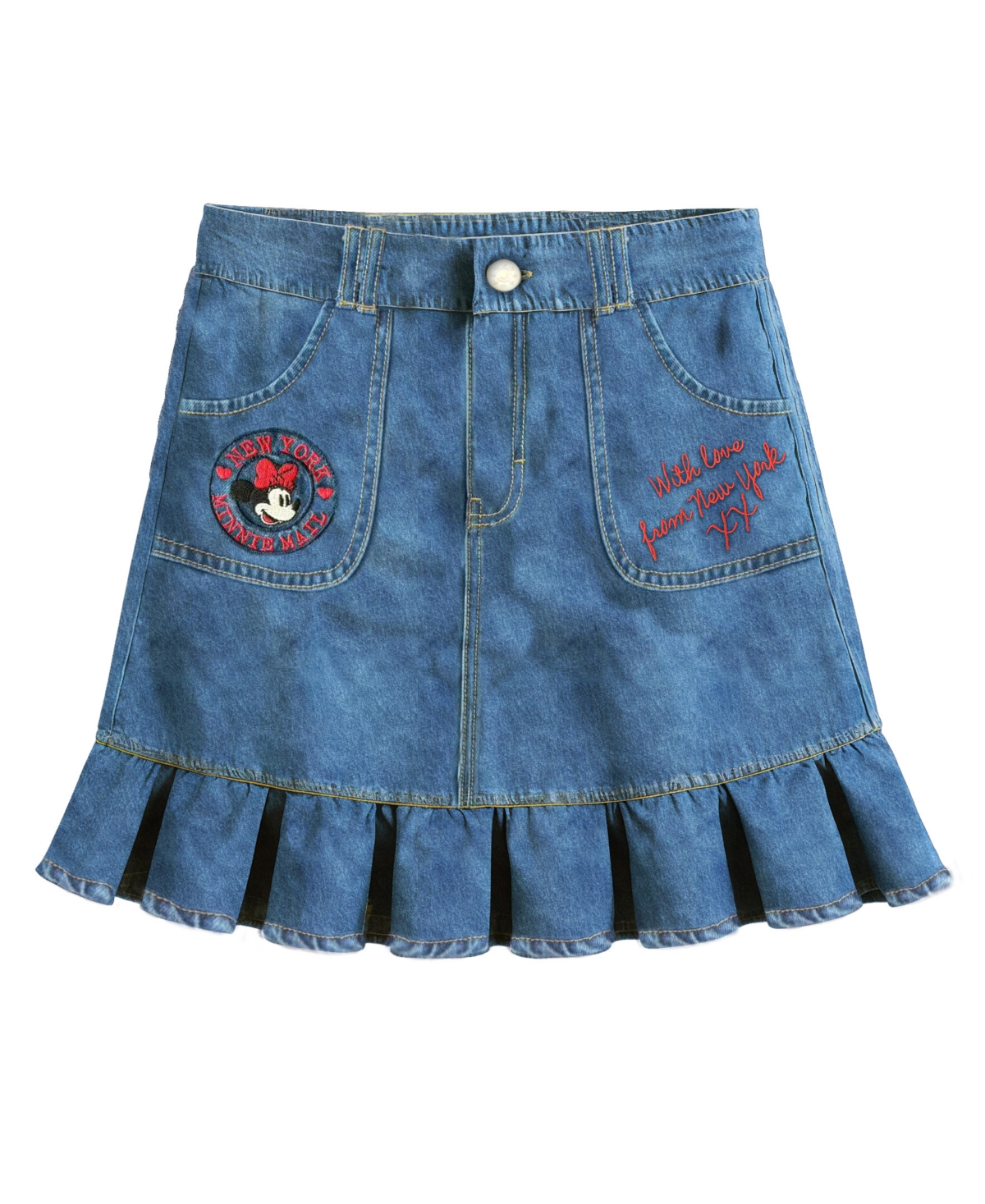 Click here for Disney Big Girls Minnie Pleated Skirt - Blue prices
