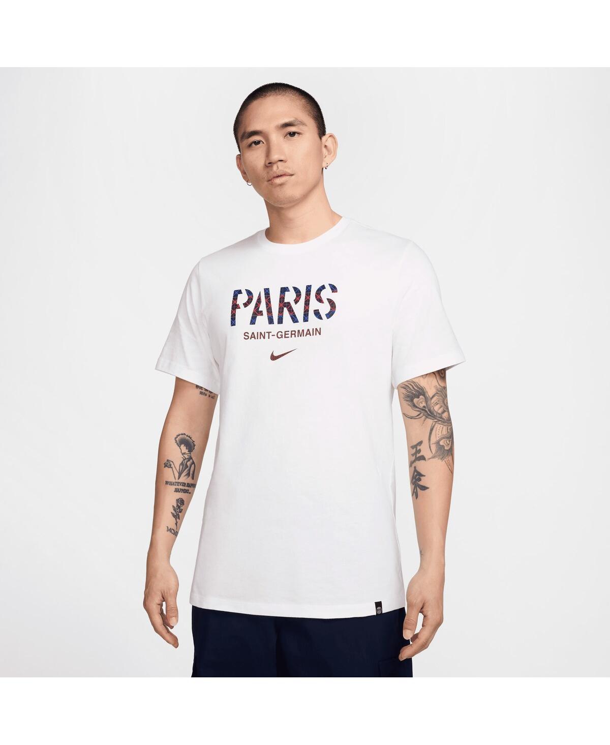 Click here for Nike MensÂ White Paris Saint-Germain Wordmark T-Sh... prices