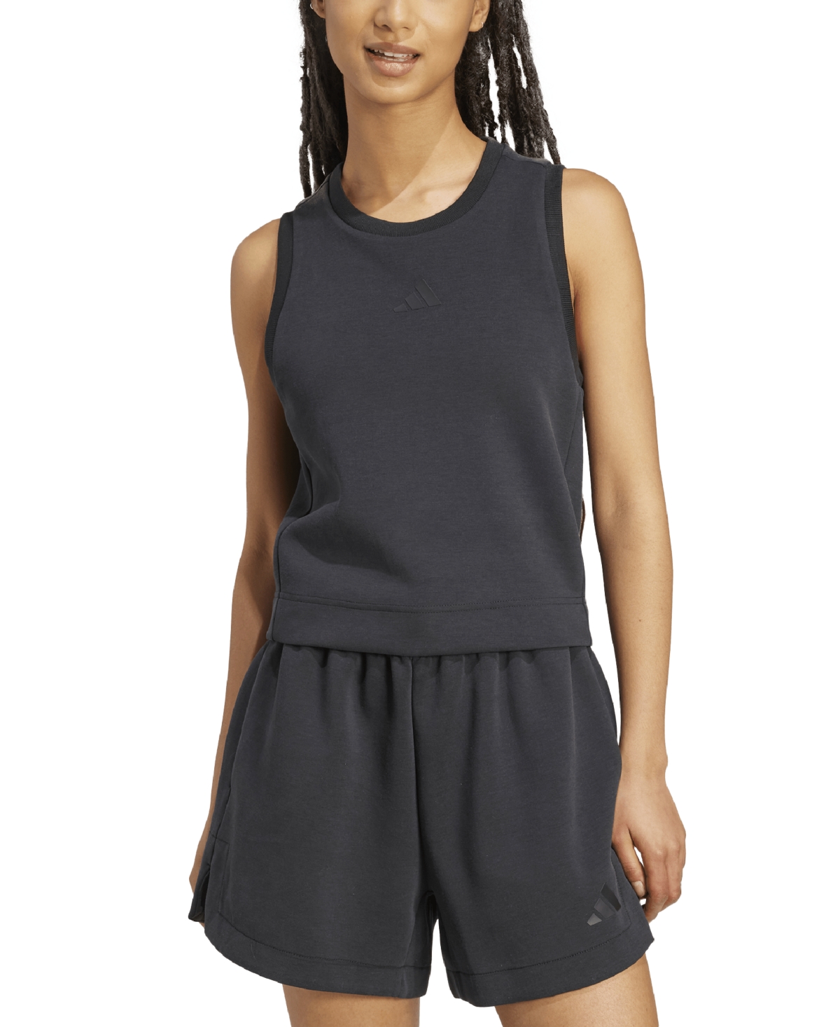 Click here for adidas Womens Slim Fit Sleeveless Tank Top - Black prices