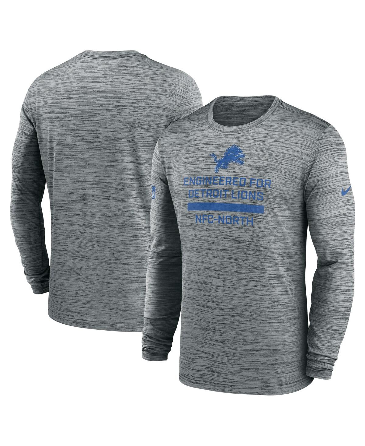 Click here for Nike Mens Gray Detroit Lions Sideline Velocity Per... prices