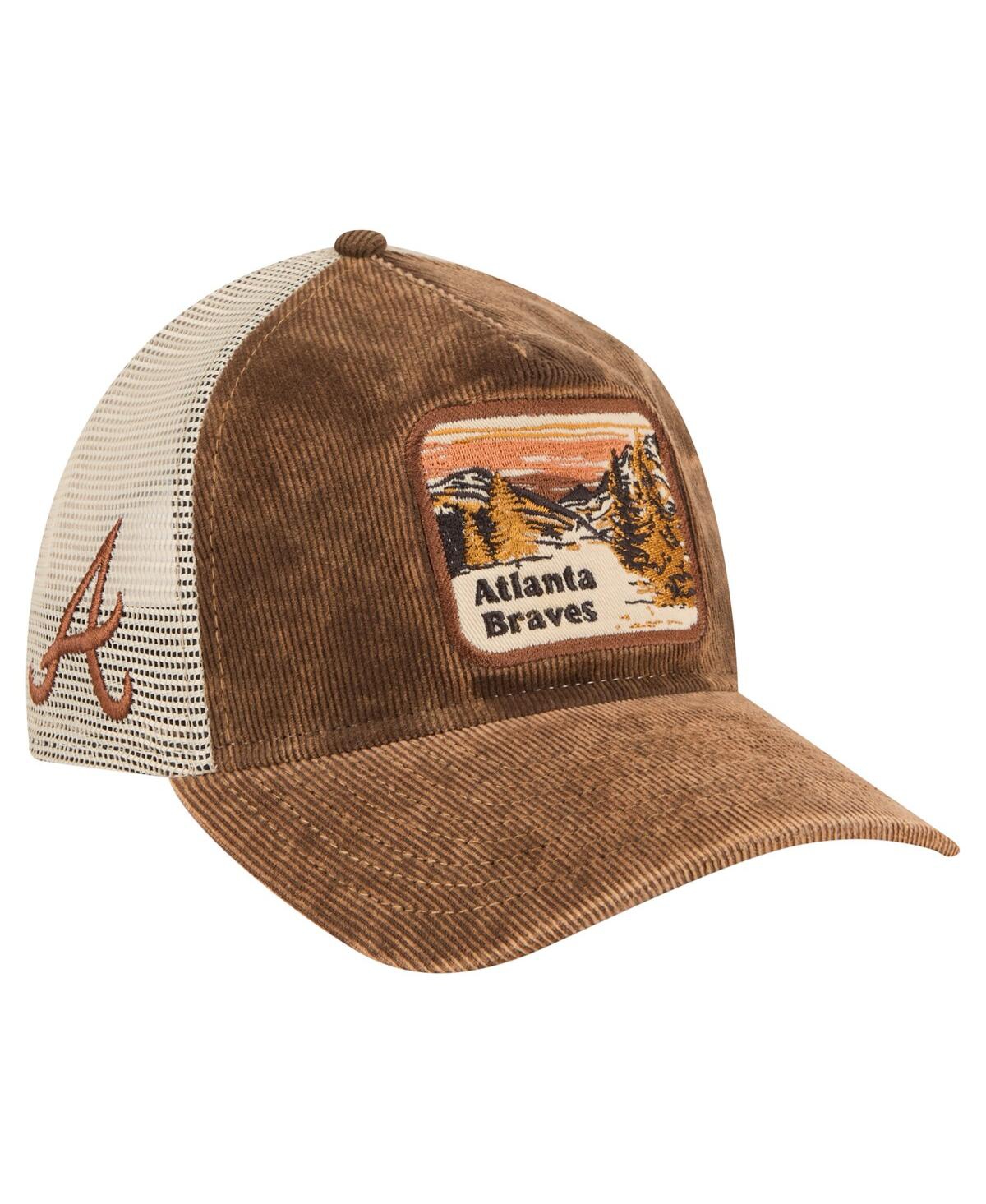 Click here for New Era Mens Dark Brown Atlanta Braves Vintage Lan... prices
