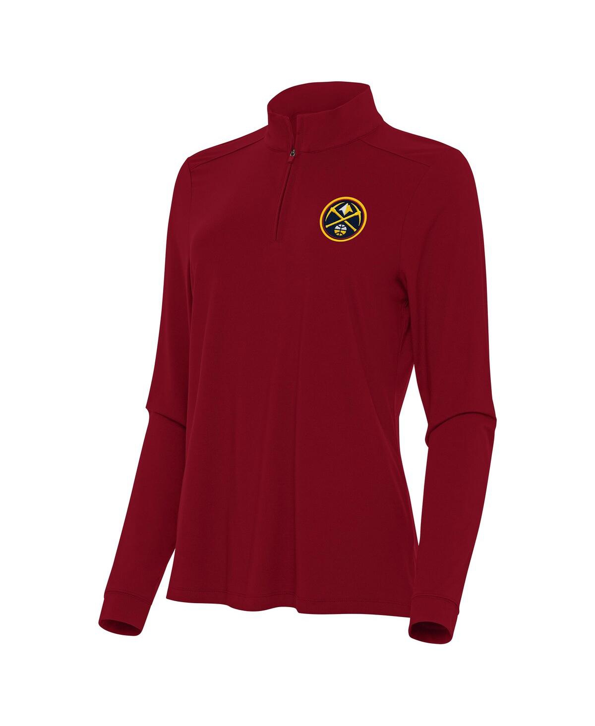 Click here for Antigua Womens Red Denver Nuggets Intent Quarter-Z... prices