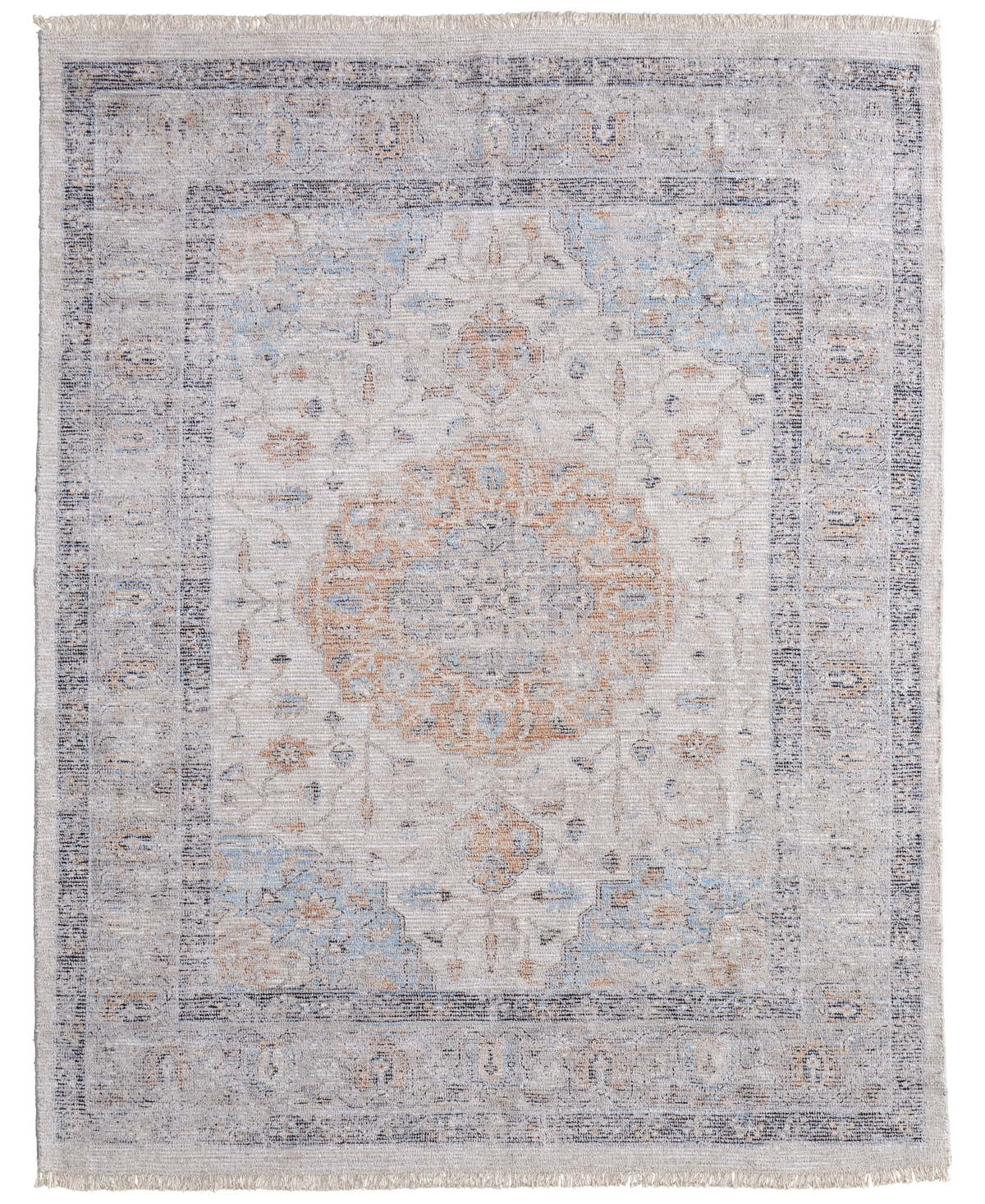 Click here for Feizy Caldwell 8980F 76x96 Area Rug - Ivory  Blue prices