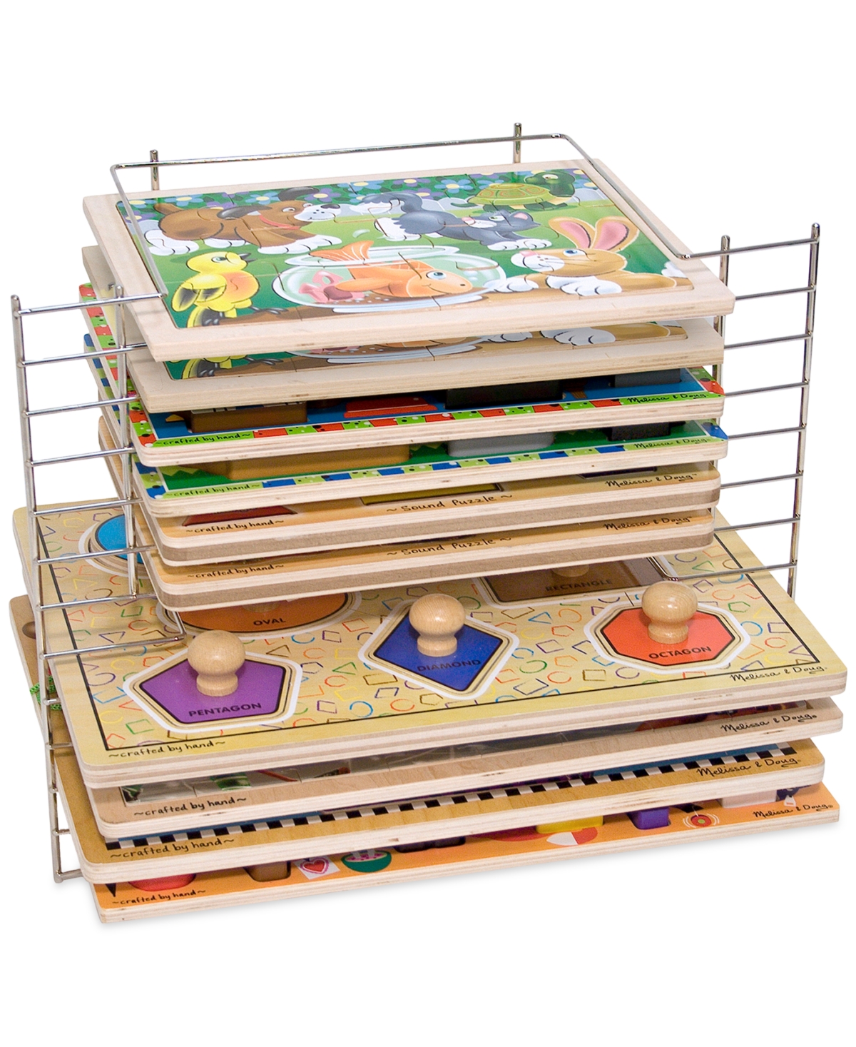 Click here for Melissa and Doug Kids Deluxe Wire Puzzle Rack - On... prices