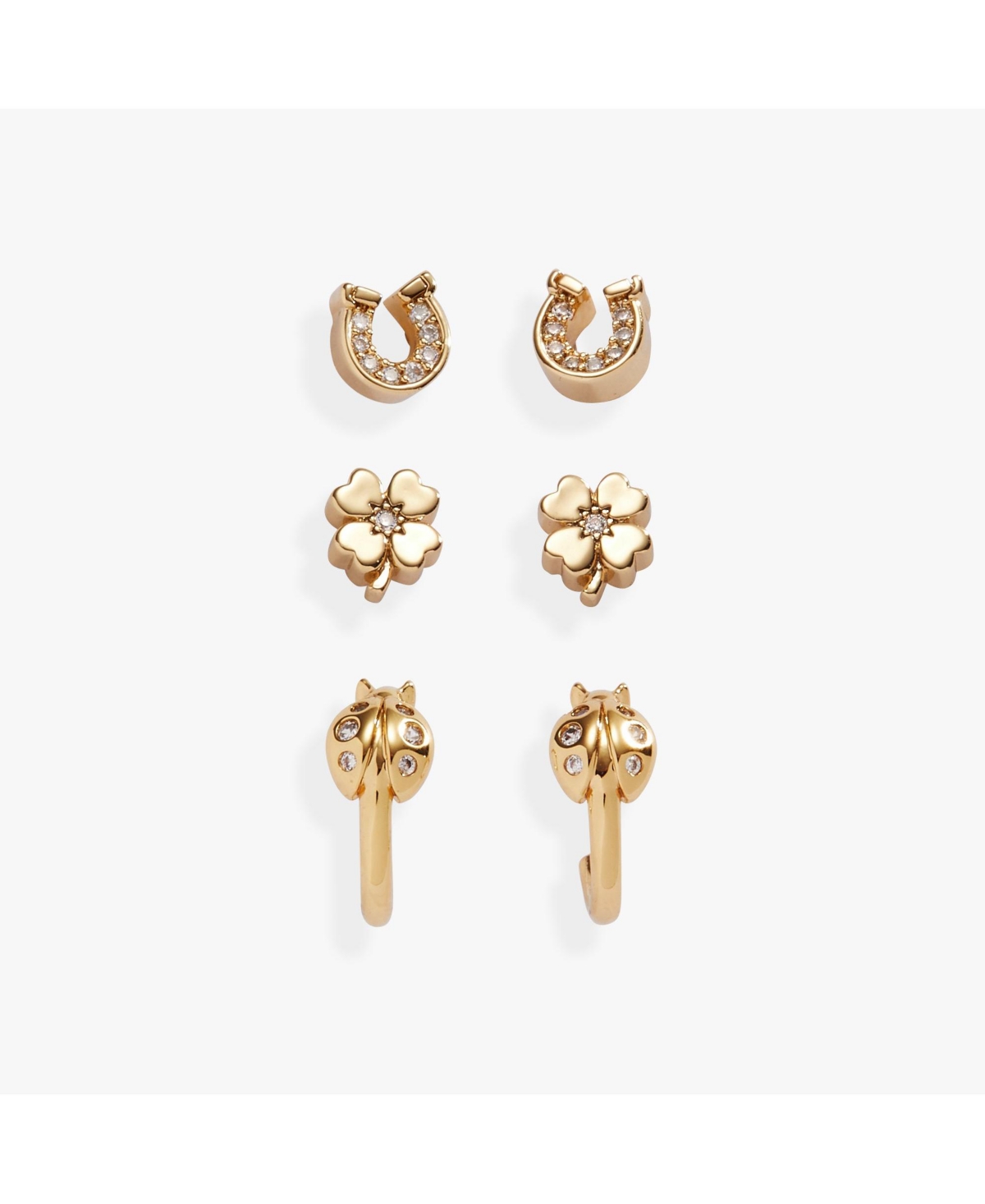 Click here for Alex and Ani Love Luck Stud Set - Gold prices
