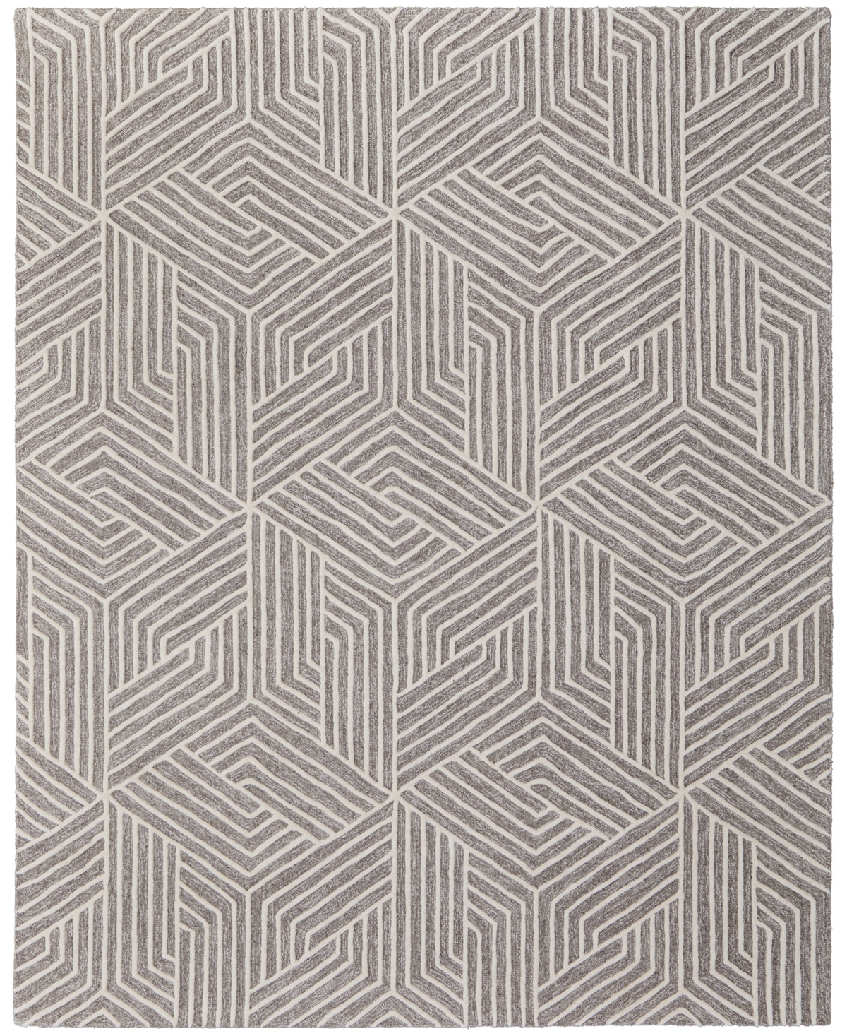 Click here for Feizy Lytton T8010 8x10 Area Rug - Gray  Ivory prices