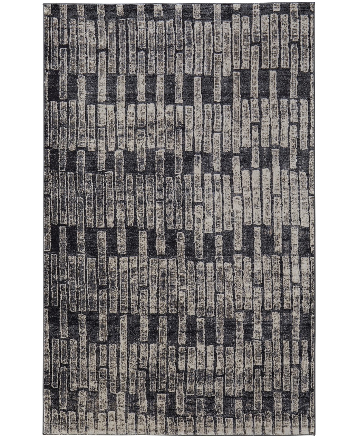 Click here for Feizy Kano 39LKF 53x76 Area Rug - Gray  Black prices