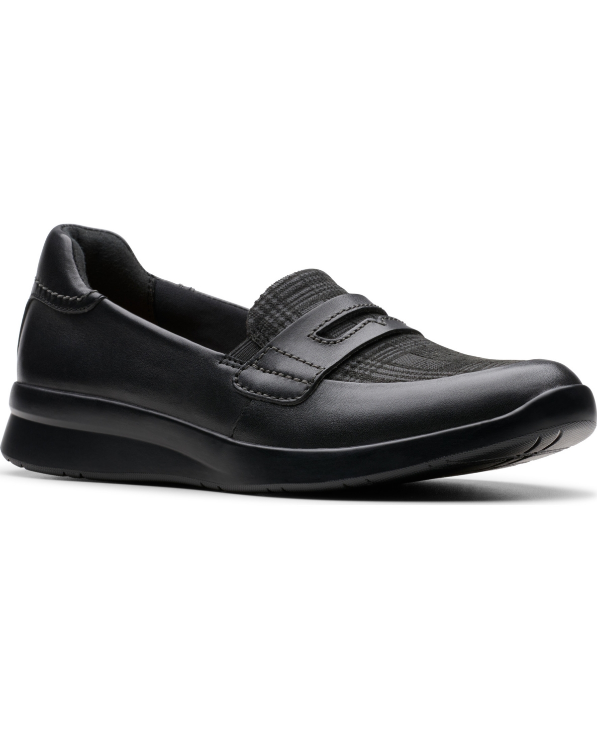 Click here for Clarks Womens Collection Ellowyn Penny Shoes - Bla... prices