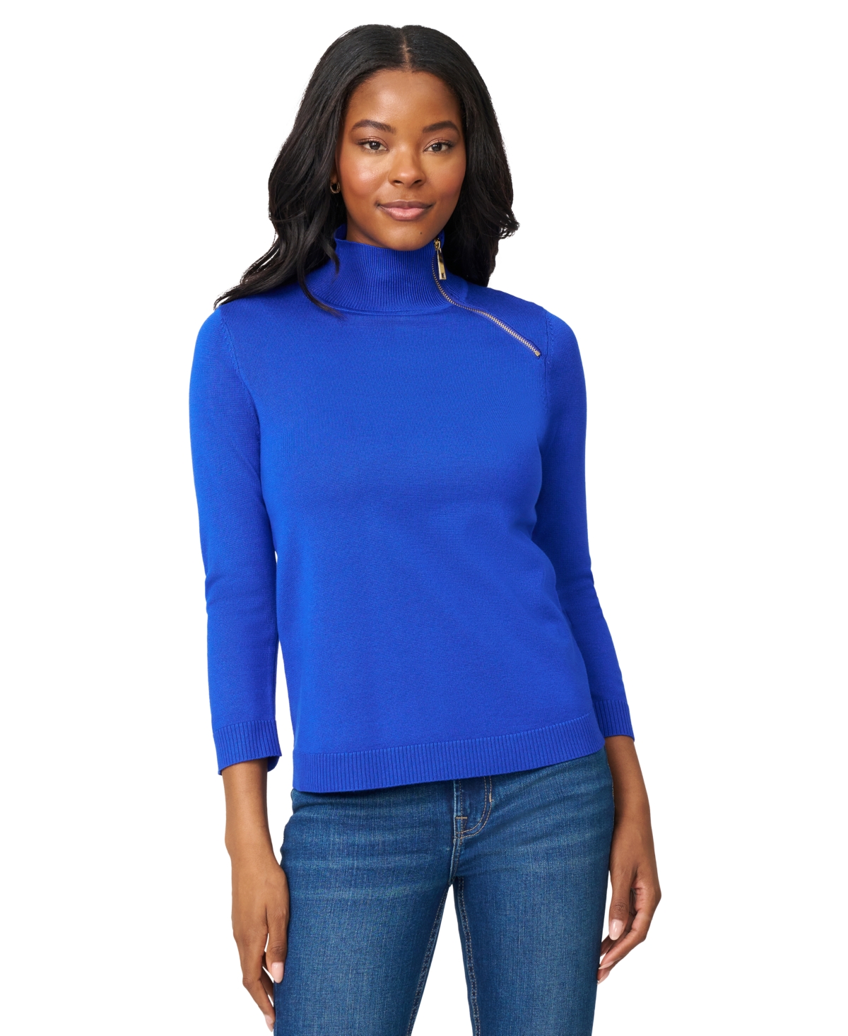 Click here for Melissa Paige Womens Mock-Neck Side-Zip Sweater -... prices
