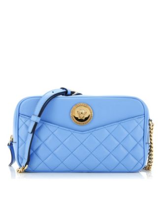 Pre-Owned Versace Medium Medusa Icon Front Slip Pocket Camera Bag ...