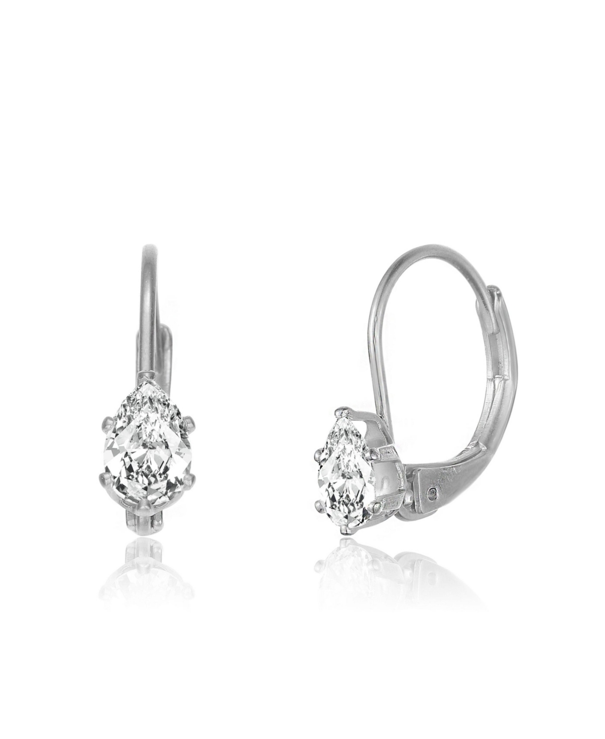 Click here for Genevive Sterling Silver Clear Oval Cubic Zirconia... prices