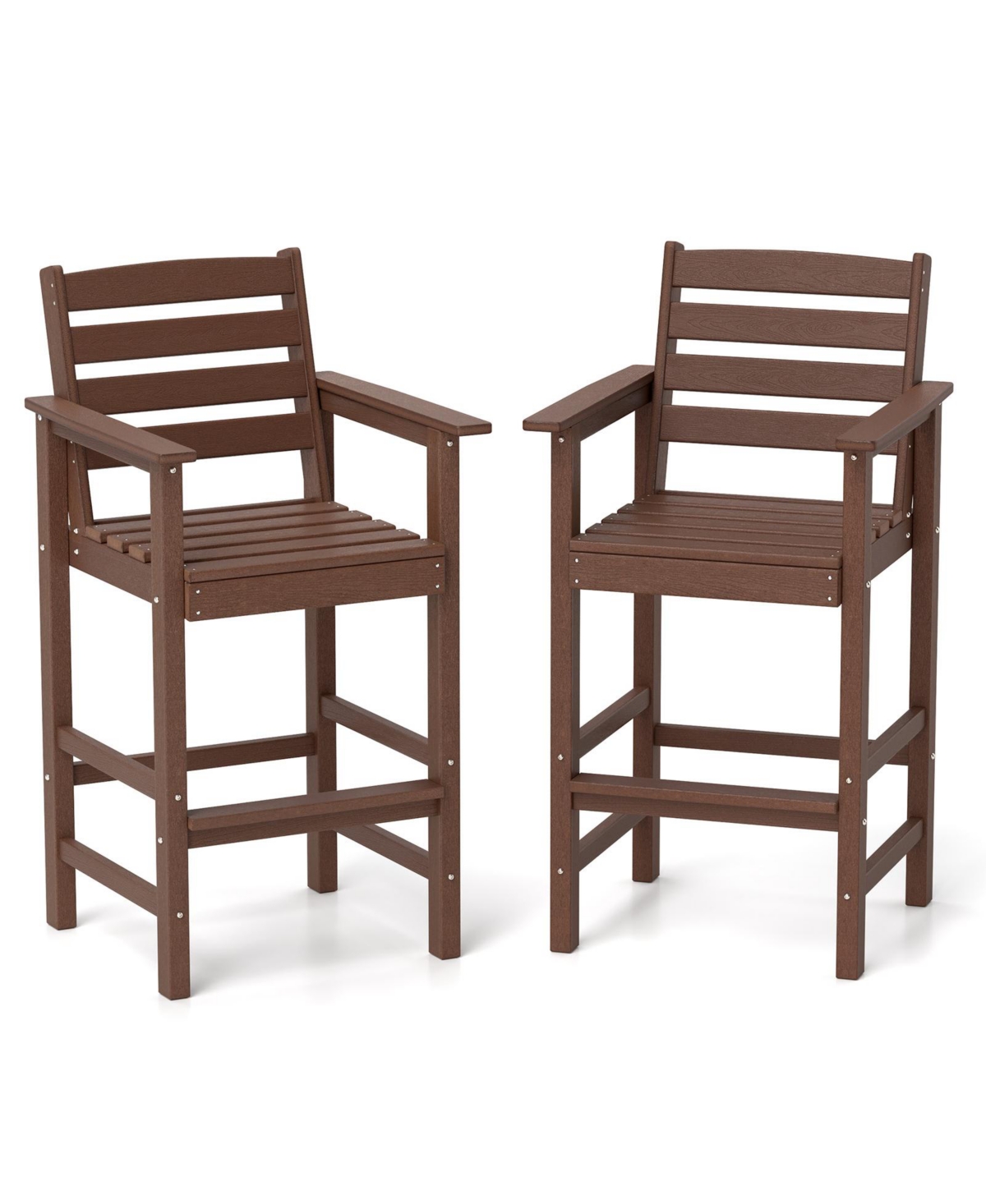Click here for Slickblue Patio Hdpe Adirondack Bar Chairs Set of... prices