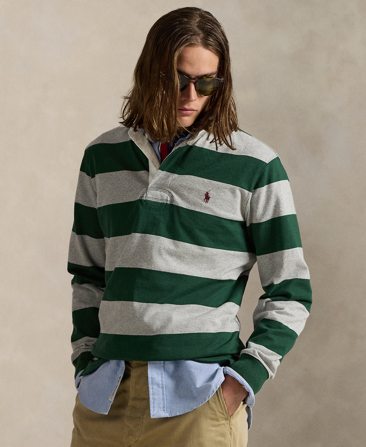 Click here for Polo Ralph Lauren Mens Iconic Cotton Rugby Shirt -... prices