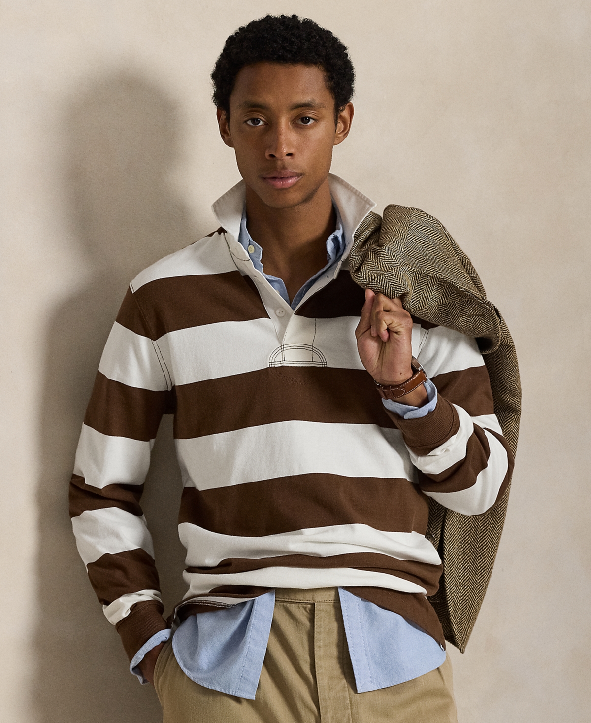 Click here for Polo Ralph Lauren Mens Iconic Cotton Rugby Shirt -... prices
