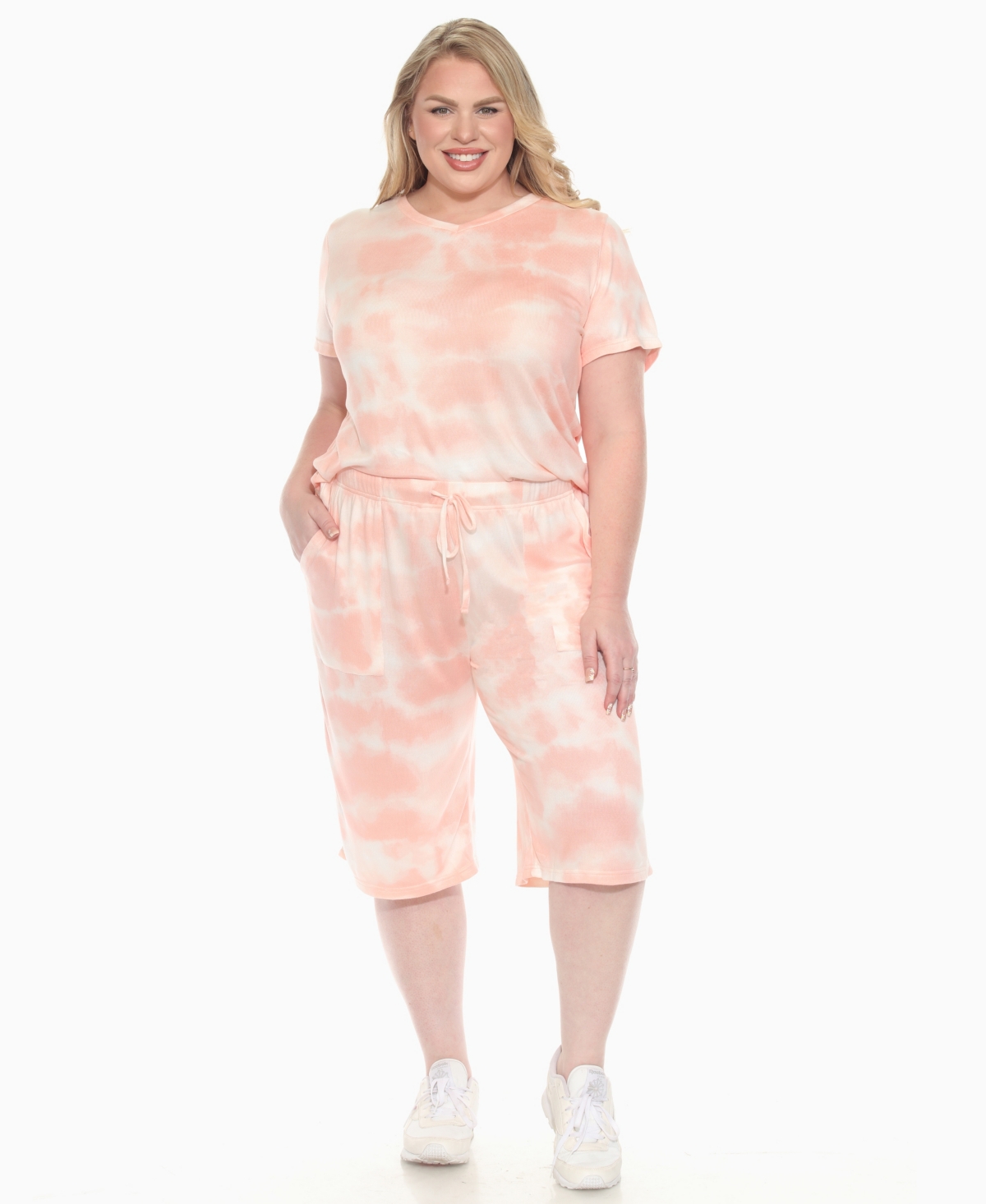 Click here for White Mark Plus Size Short Sleeve and Capri Lounge... prices