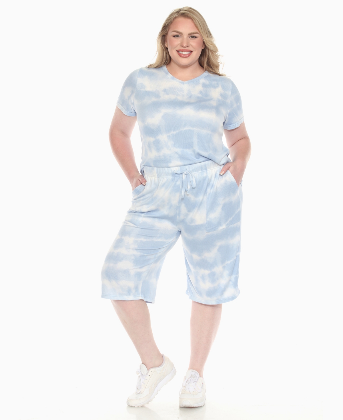 Click here for White Mark Plus Size Short Sleeve and Capri Lounge... prices