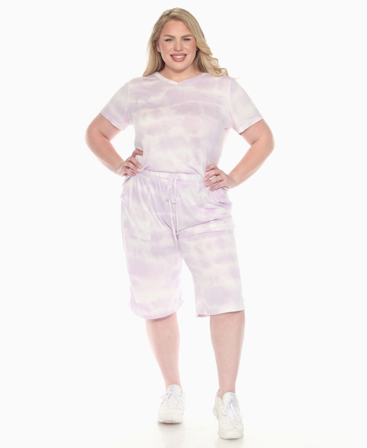 Click here for White Mark Plus Size Short Sleeve and Capri Lounge... prices