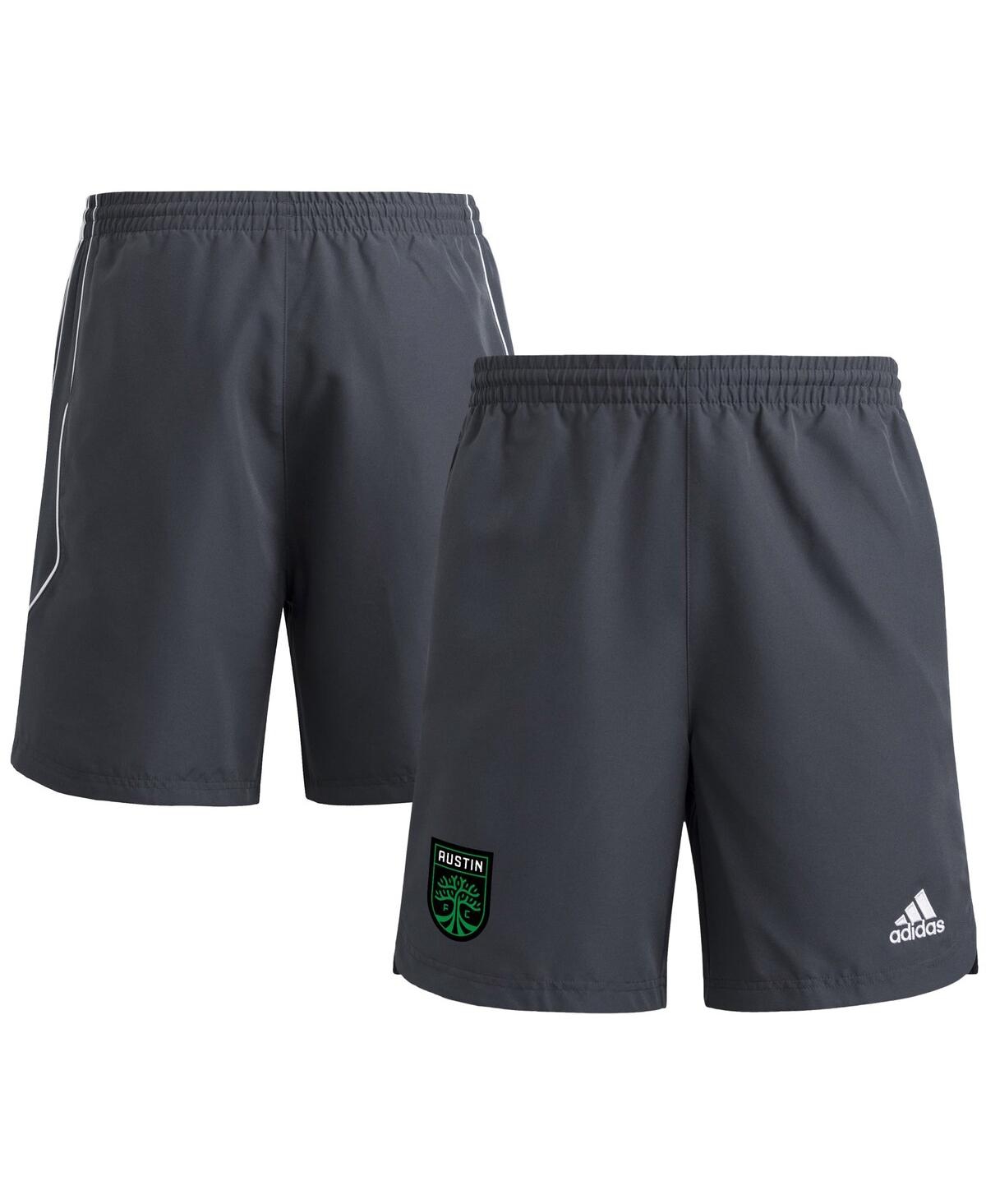 Click here for Adidas Mens Gray Austin Fc 2025 Travel Shorts - Gr... prices