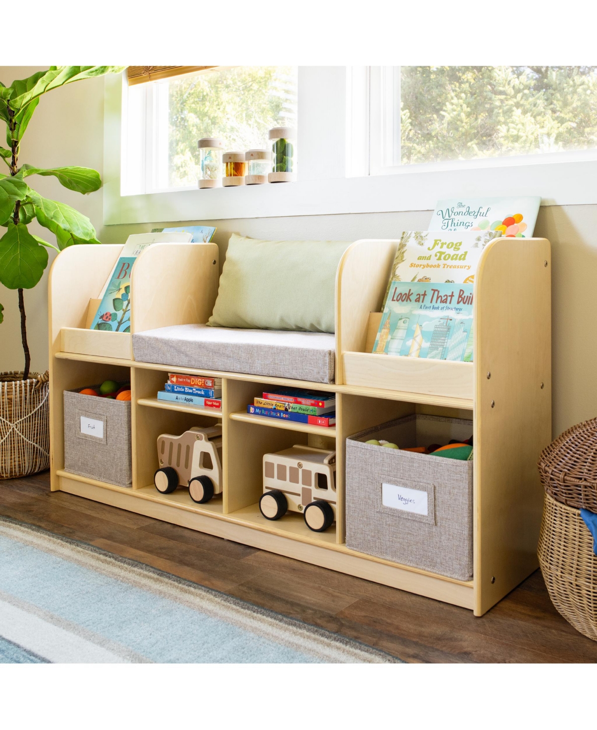 Click here for Guidecraft EdQ Reading Nook - Natural: Childrens W... prices