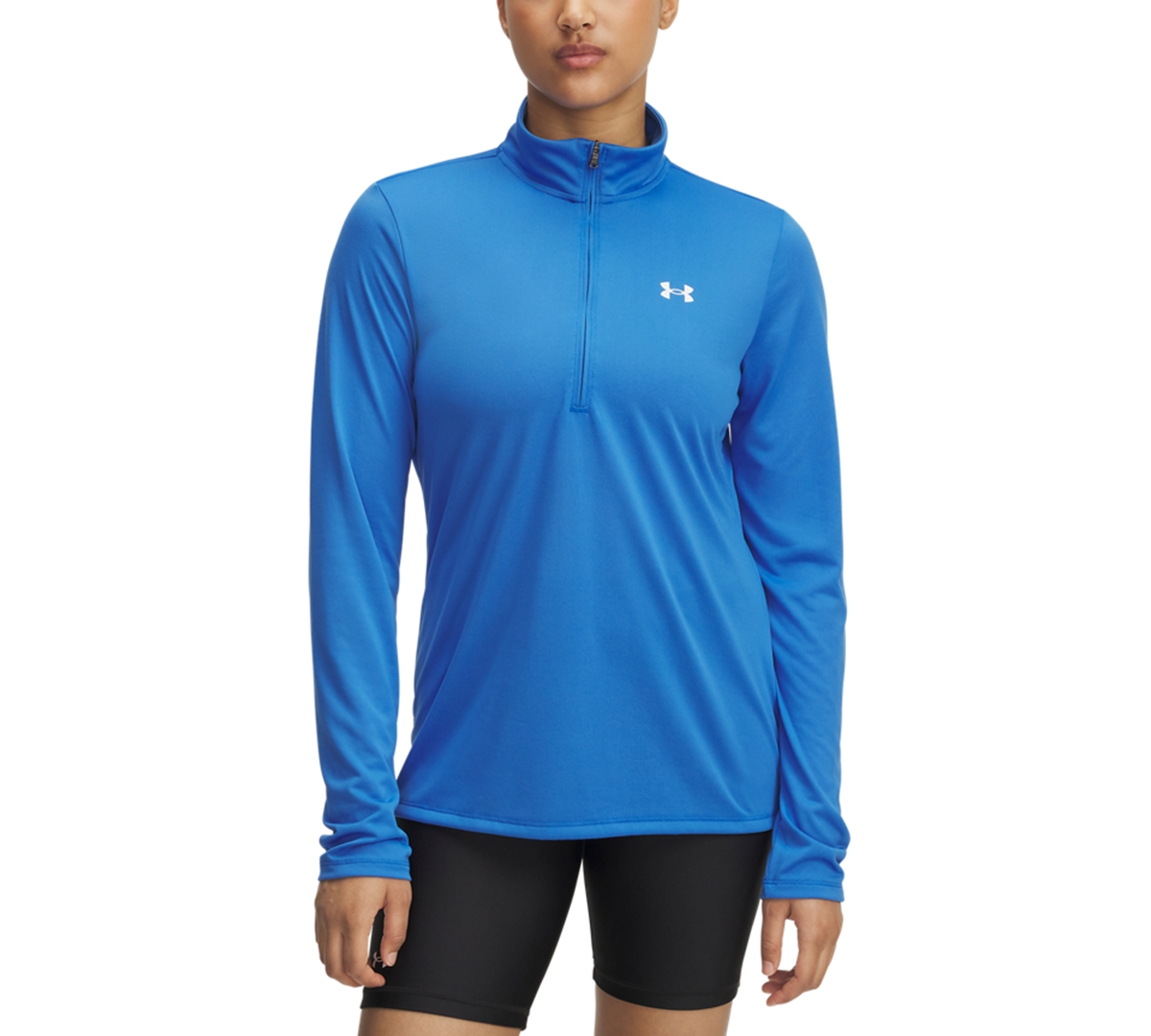 Click here for Under Armour Womens Solid Tech Half-Zip Logo Top -... prices