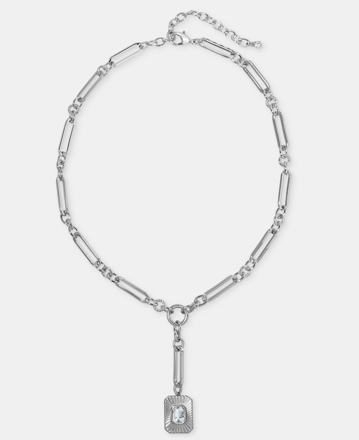Click here for On 34th Crystal Charm Lariat Necklace  16 + 3 exte... prices