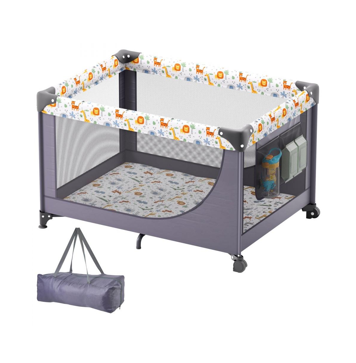Click here for Slickblue Toddler Playpen Quick-Folding Portable F... prices
