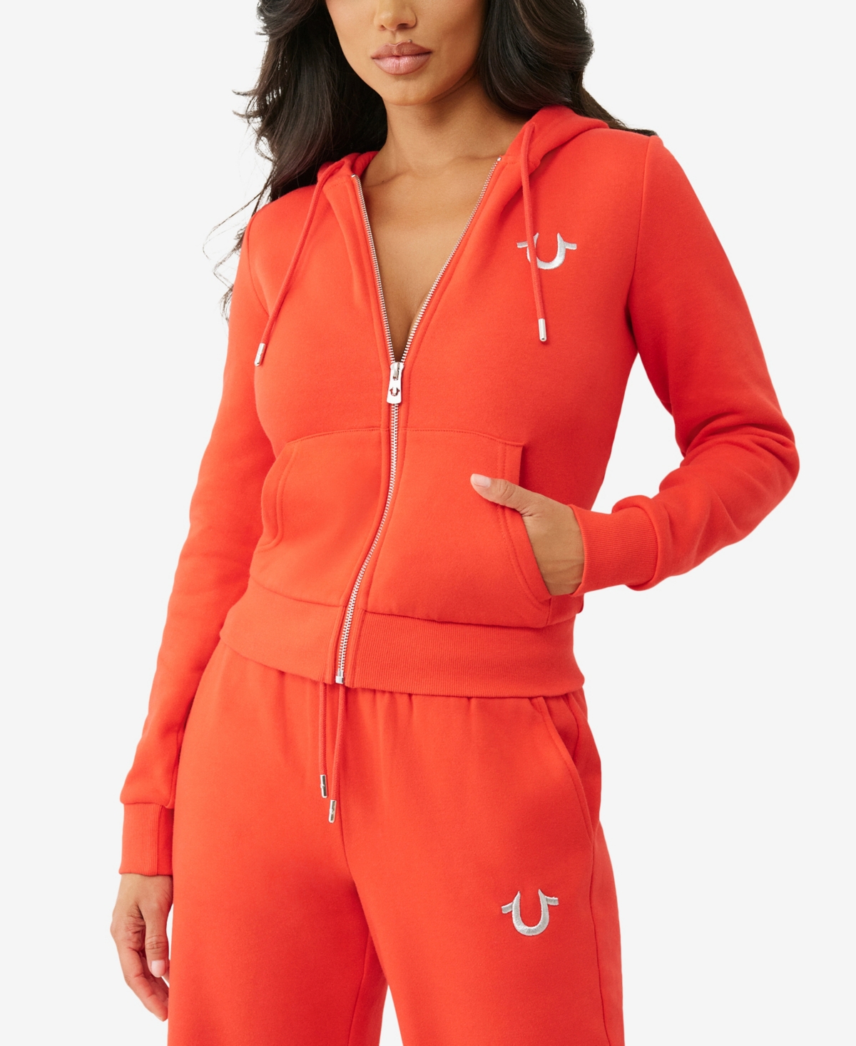 Click here for True Religion Womens Lurex Buddha Zip Up Hoodie -... prices