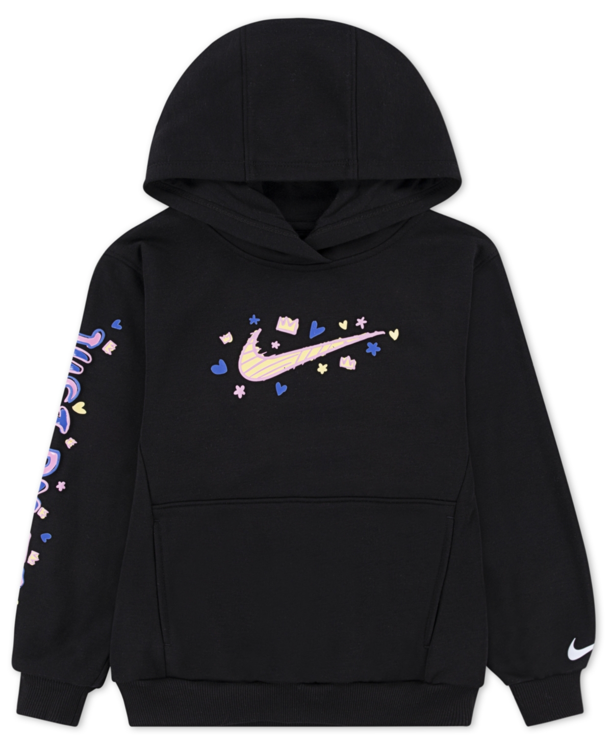 Click here for Nike Little Girls Essentials Fleece Hoodie - Black prices