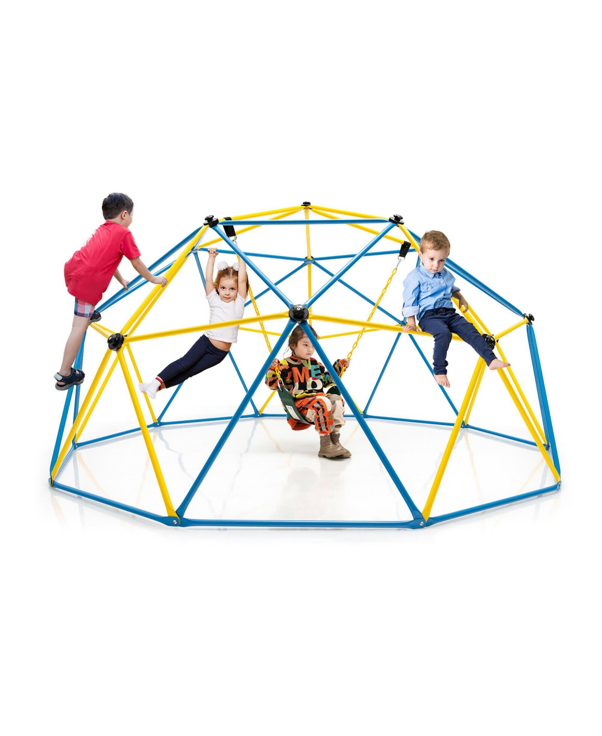 Click here for Gymax 10 Ft Climbing Dome with Swing Outdoor Kids... prices