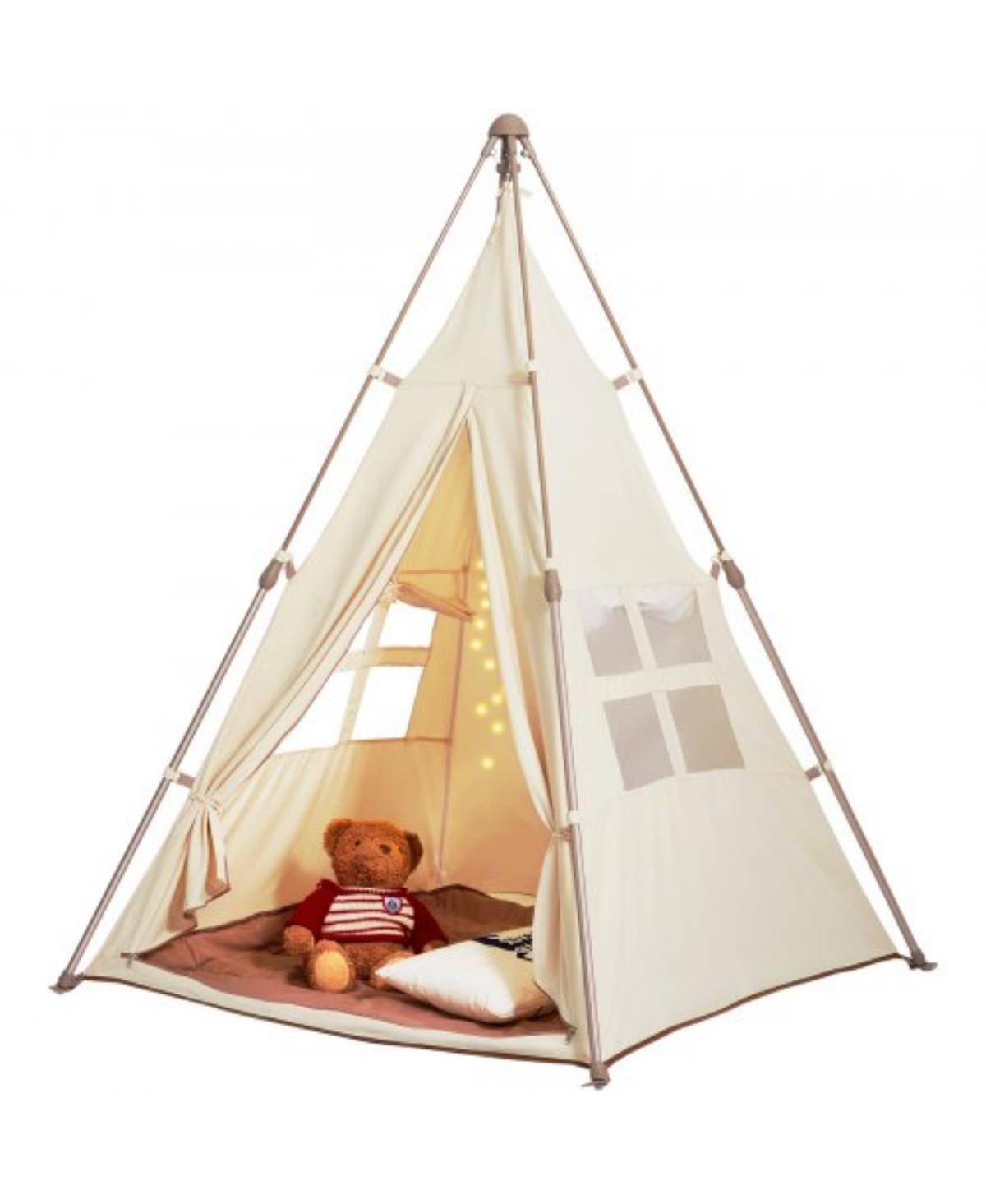 Click here for Kids Teepee Play Tent for Ages 1-5 with Windows Ma... prices