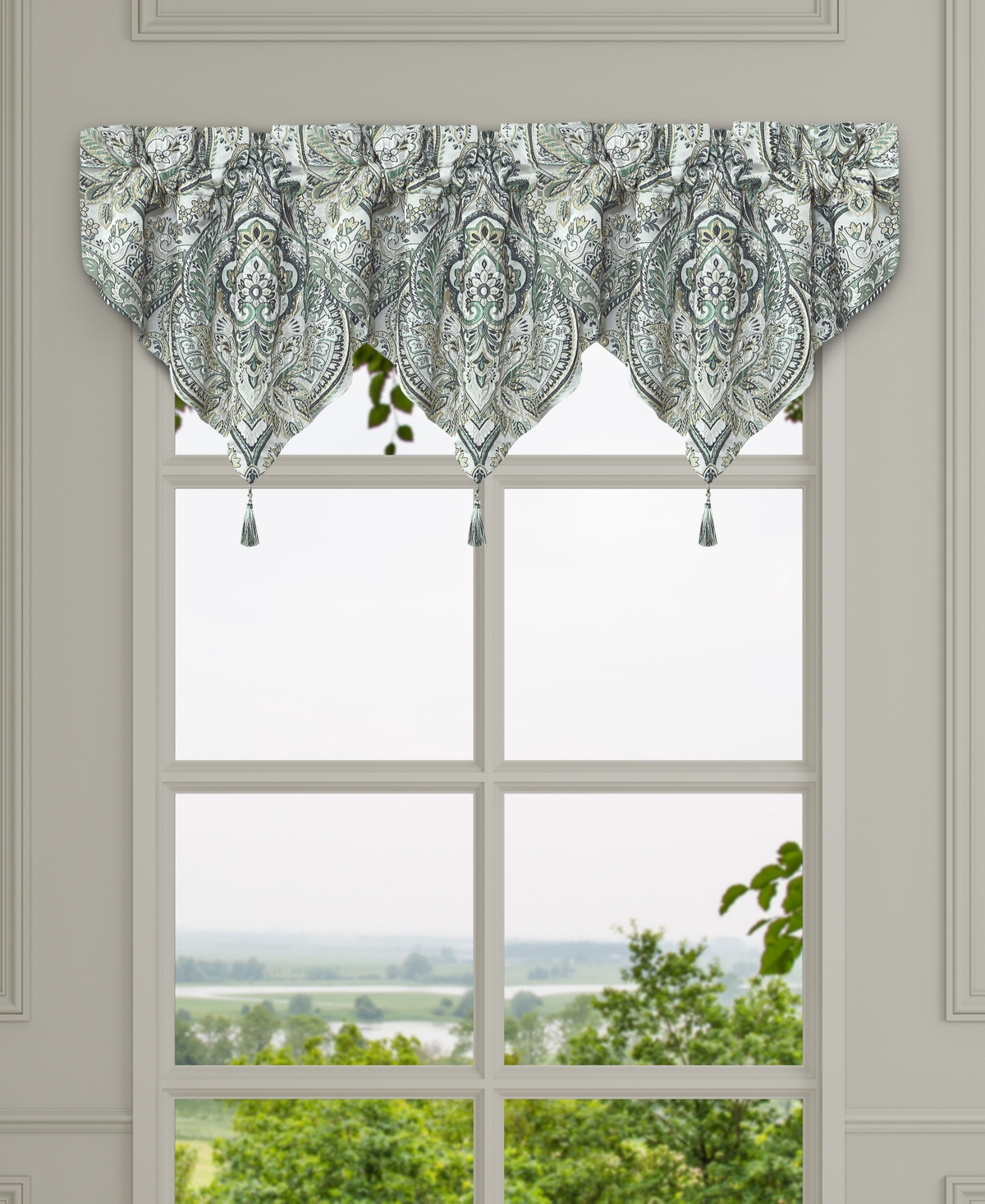 Click here for J Queen New York Nico Window Ascot Valance  40 x 2... prices