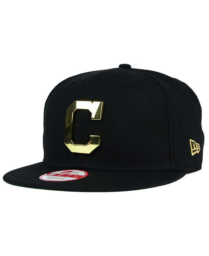 New Era Cleveland Indians League O'Gold 9FIFTY Snapback Cap - Macy's