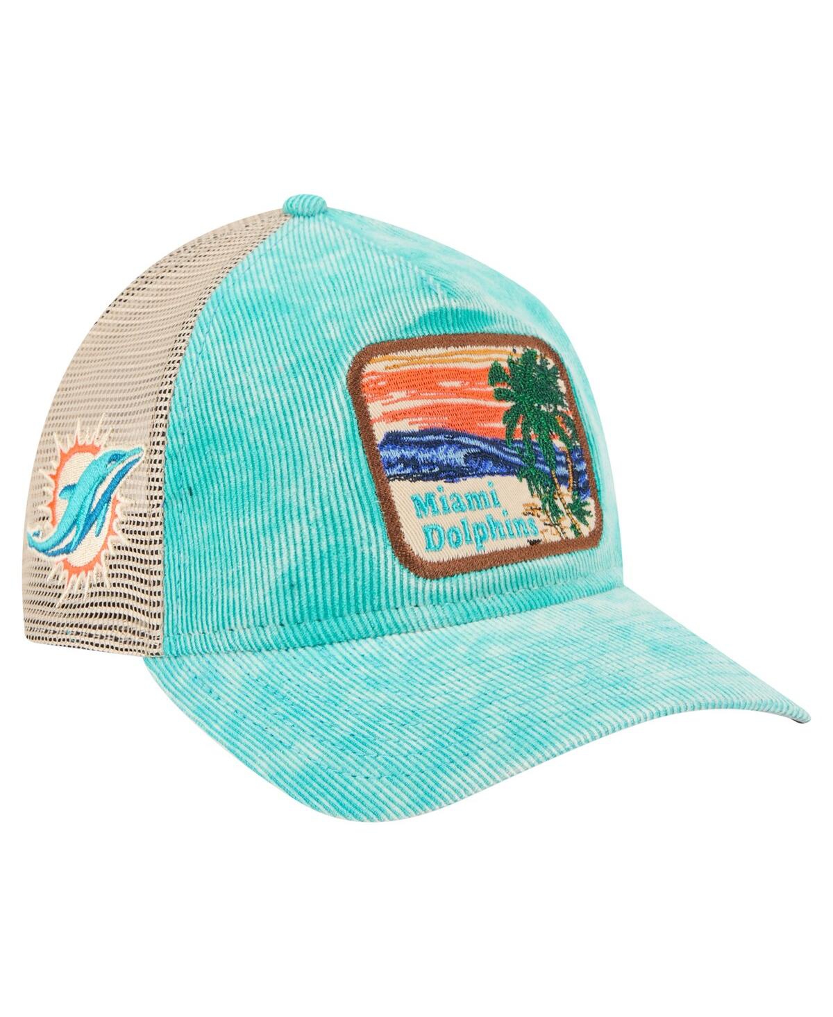 Click here for New Era Mens Aqua/Cream Miami Dolphins Vintage Lan... prices